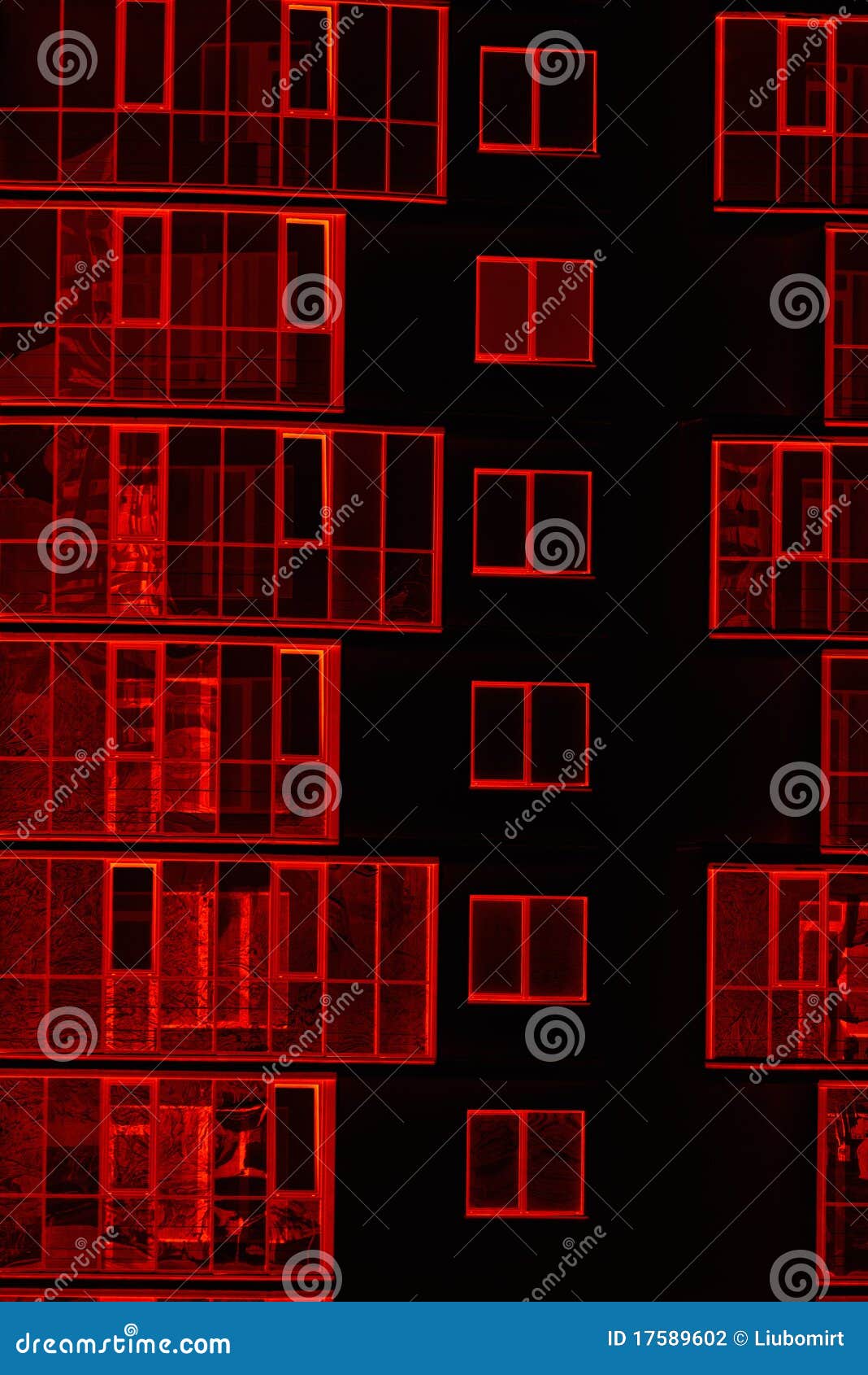 Red window frames stock photo. Image of real, estate - 17589602