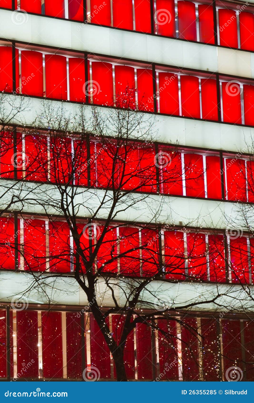 Red window skyscraper stock image. Image of architecture - 26355285