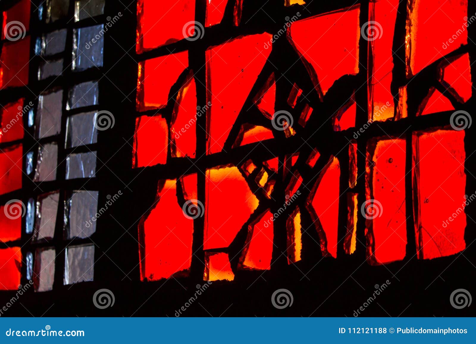 Red, Window, Stained Glass, Darkness Picture. Image: 112121188