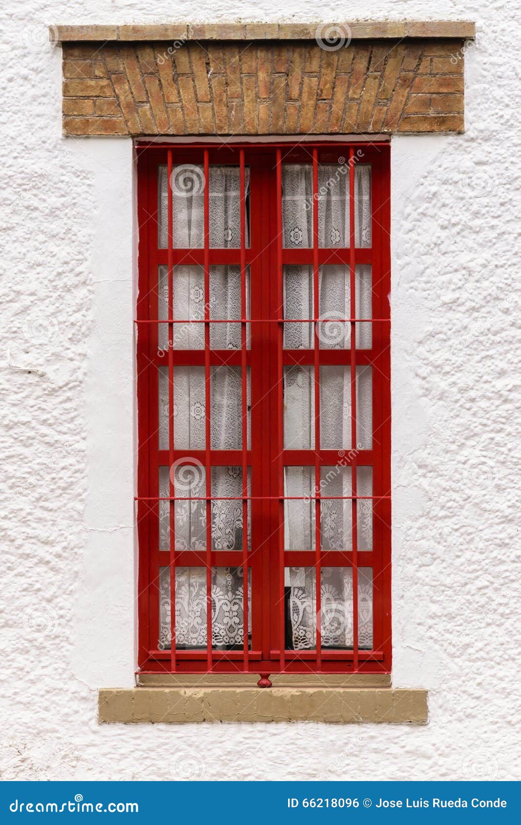 Red window stock photo. Image of decoration, english - 66218096