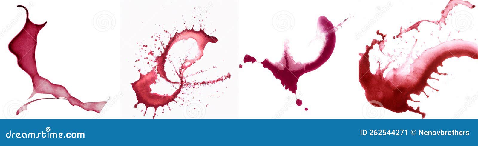 Red Wine Abstract Splash on White Stock Illustration - Illustration of ...