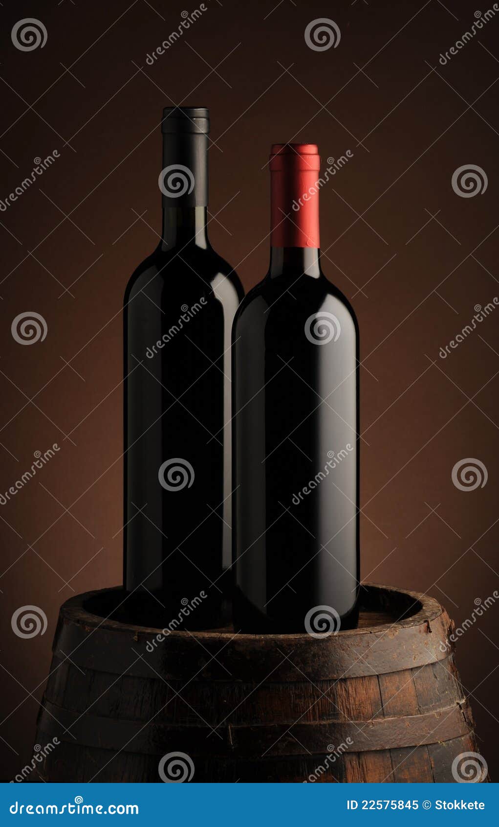 Red wine bottle stock image. Image of atmosphere, barrel - 22575845