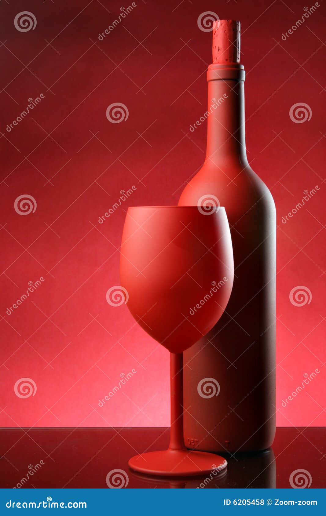 Red wine bottle and glass stock photo. Image of coloured - 6205458