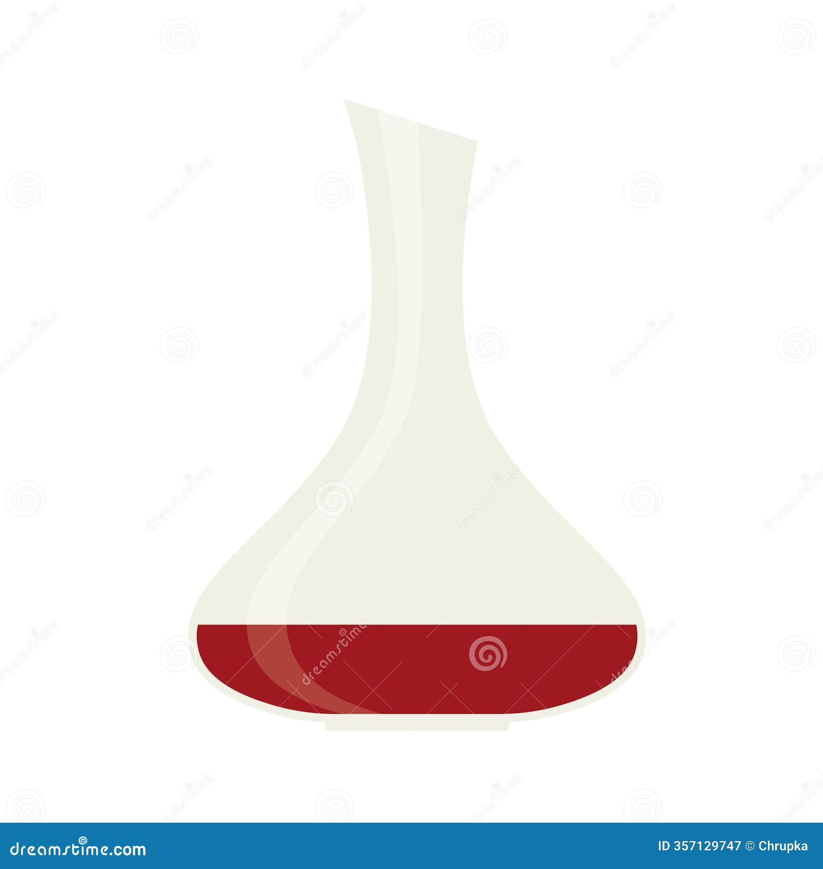 Red wine carafe, decanter stock vector. Illustration of house - 357129747