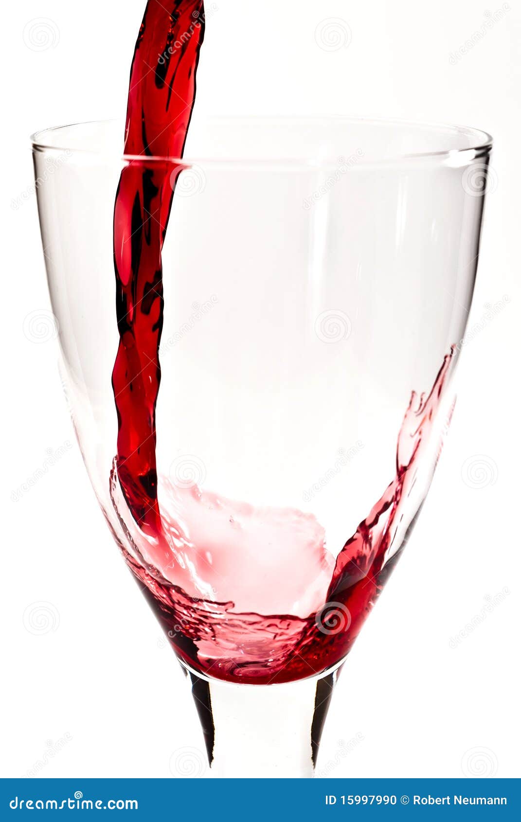 Red Wine is Flowing into the Wine Glass V4 Stock Photo - Image of drops ...