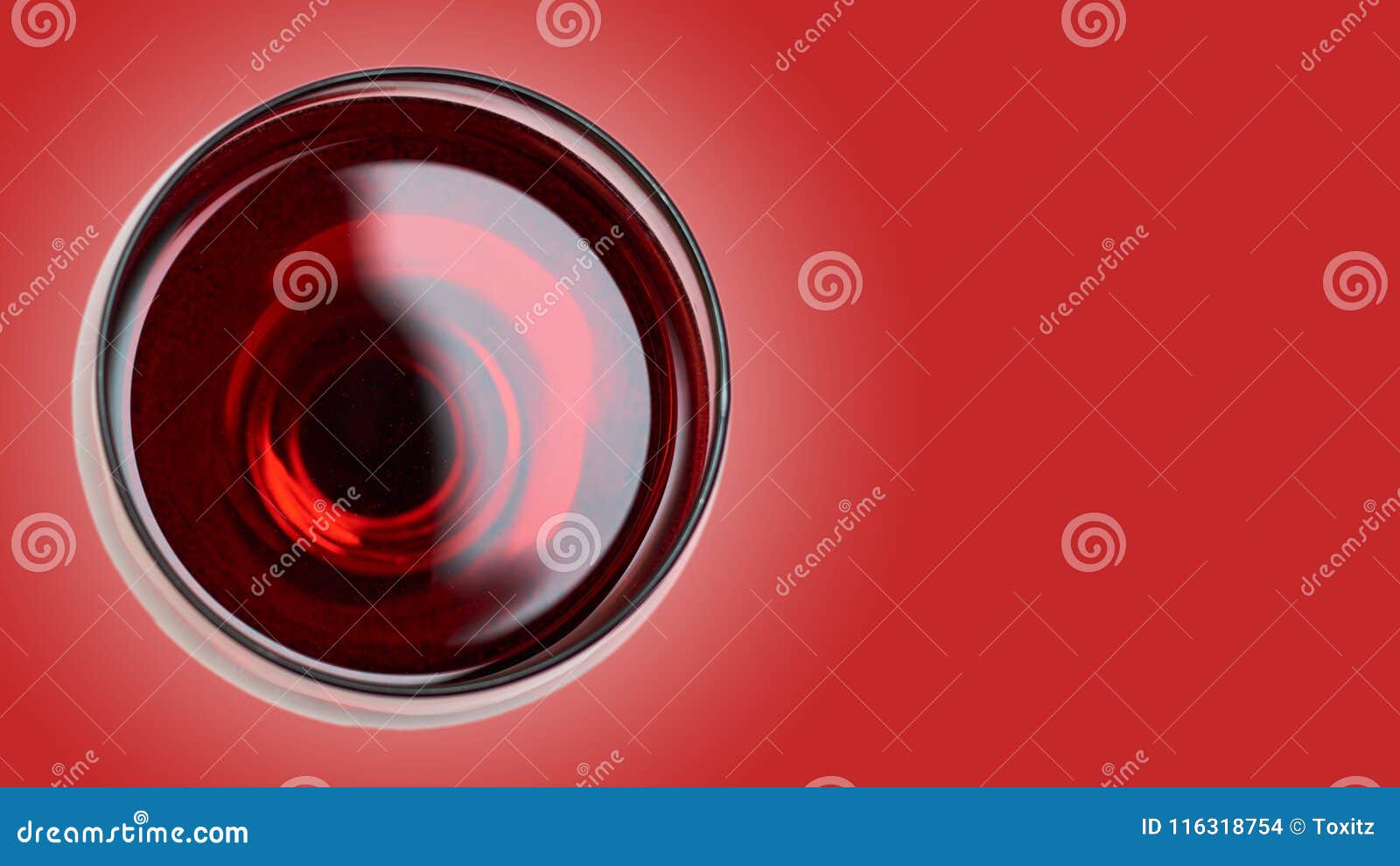 Red Wine in Glass. on Color Background Stock Photo - Image of winery ...