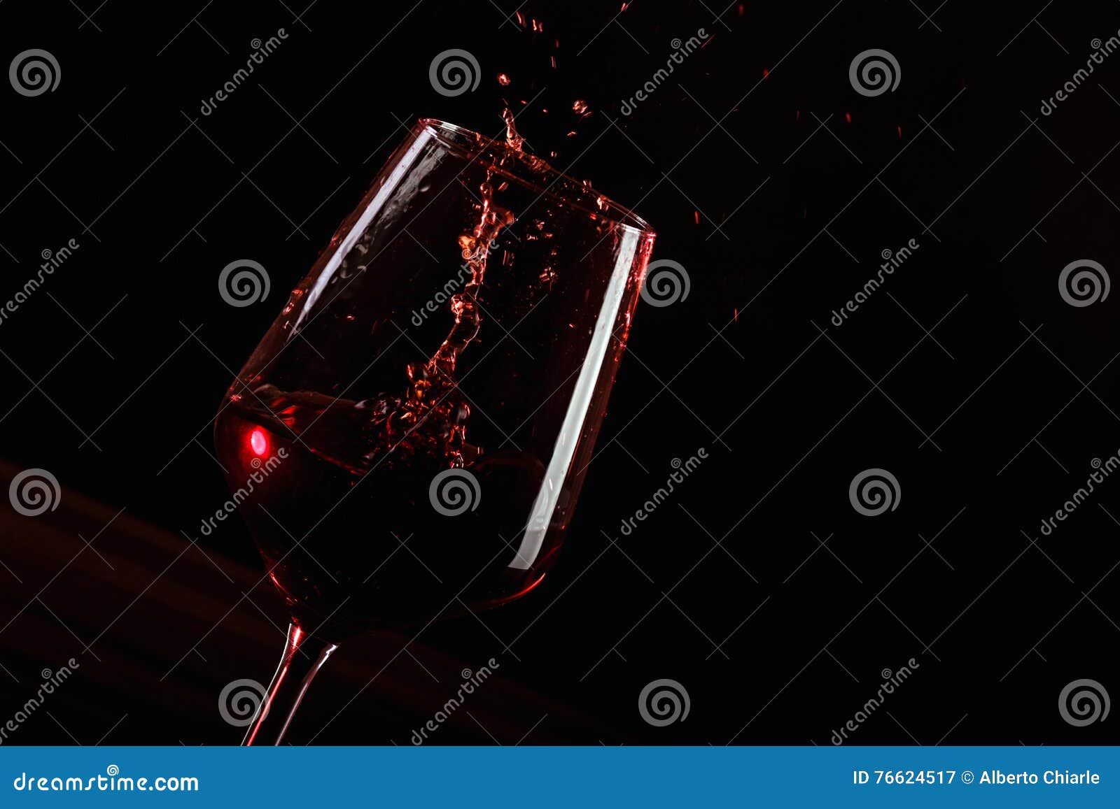 Red Wine Glass Splash on Black Background Stock Image - Image of ...