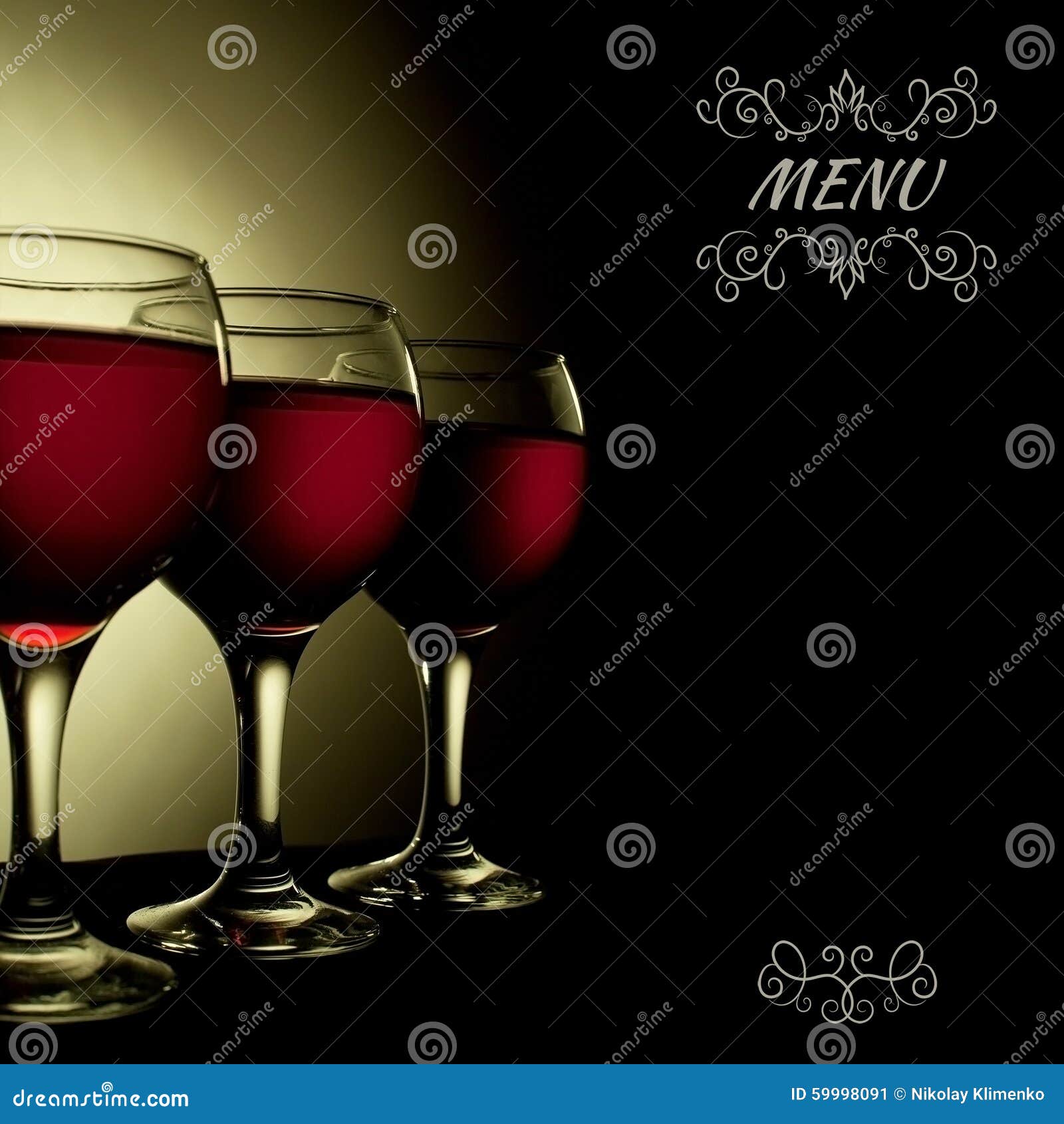 REd Wine in Glass Vintage Menu Collage Stock Image - Image of burlap ...
