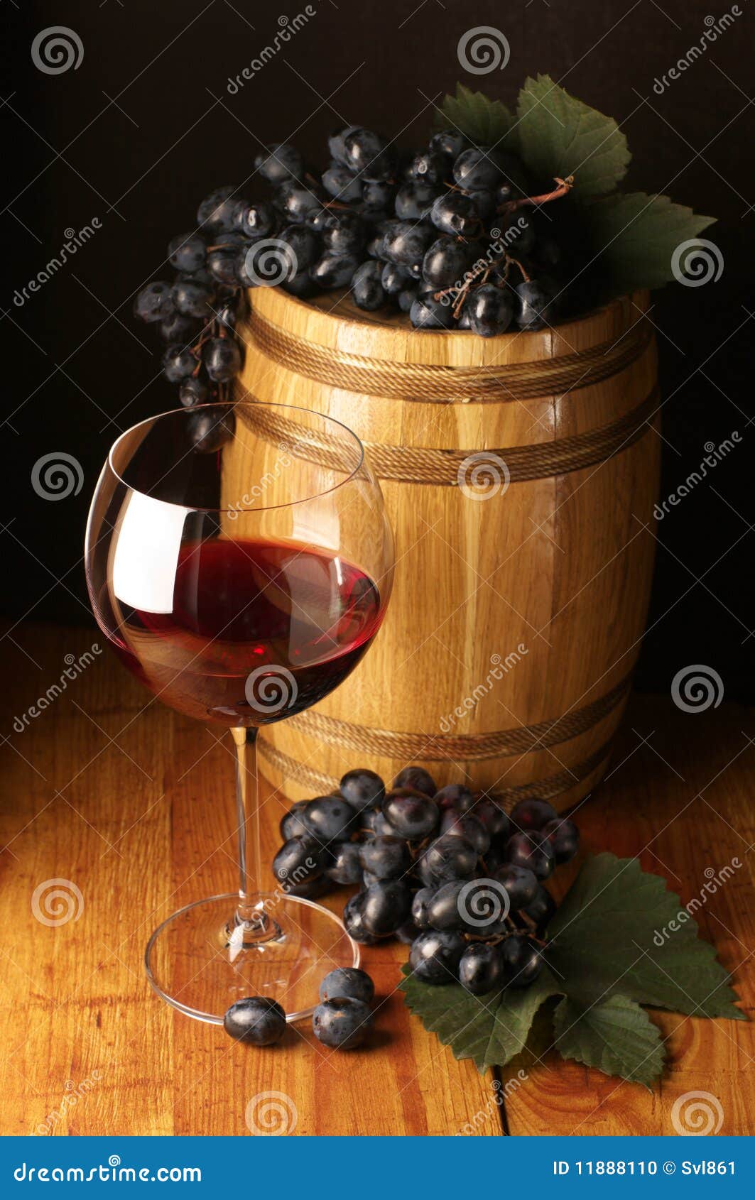 Red wine, grape and barrel stock photo. Image of rustic - 11888110