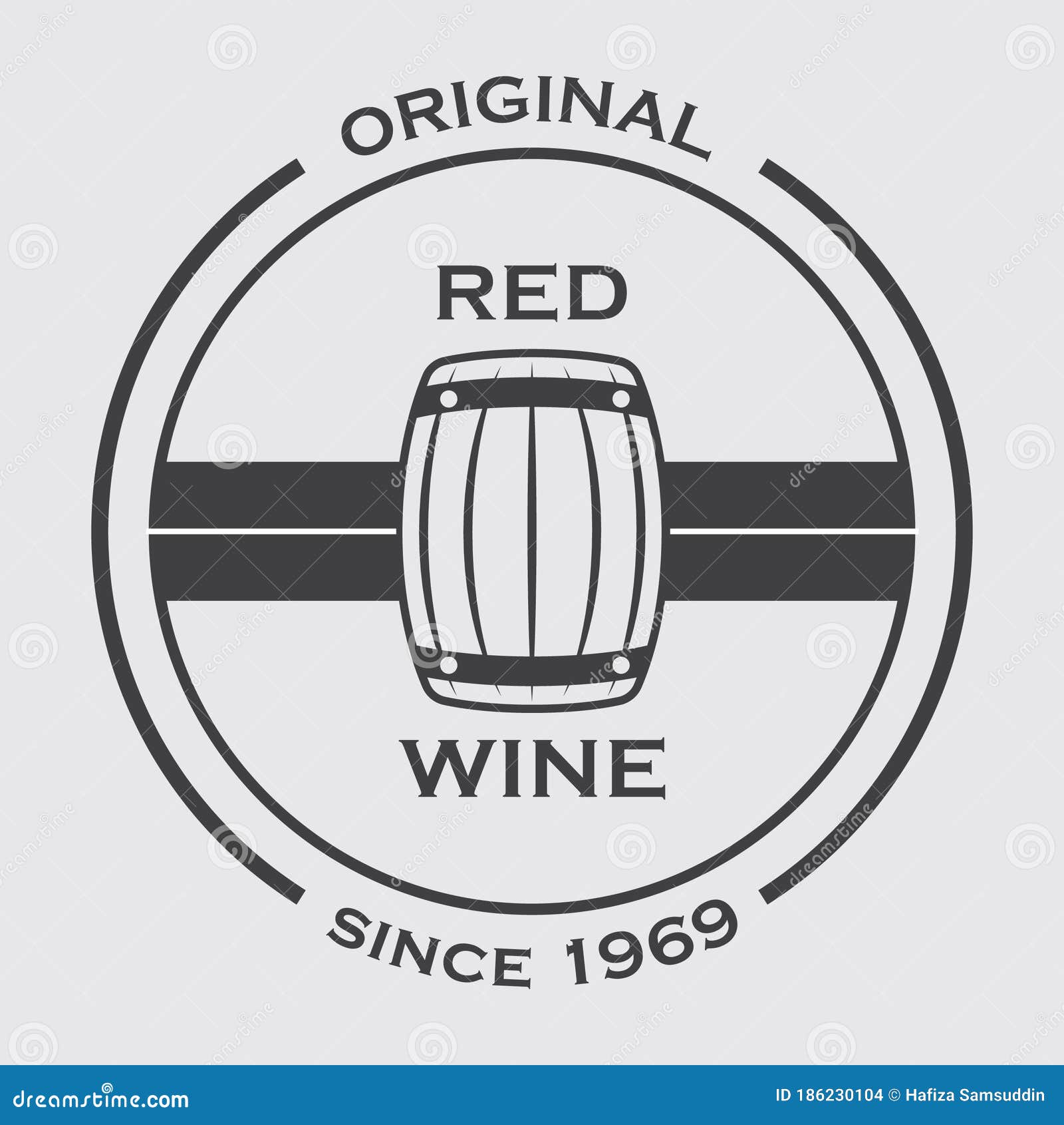 Red Wine Label. Vector Illustration Decorative Design Stock Vector ...