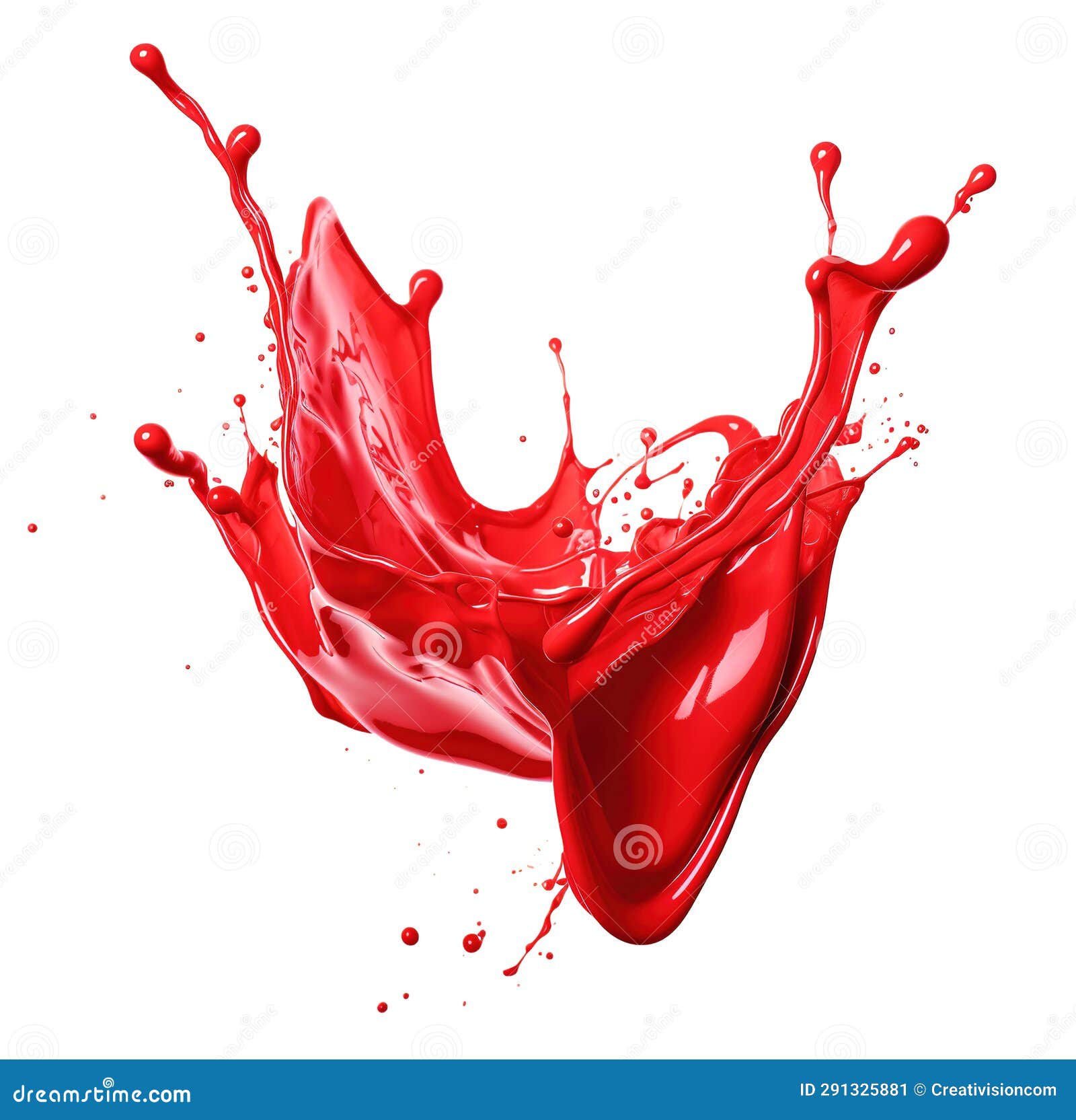 Red Wine Liquid Splash in White Background. Thick and Glossy, Creating ...