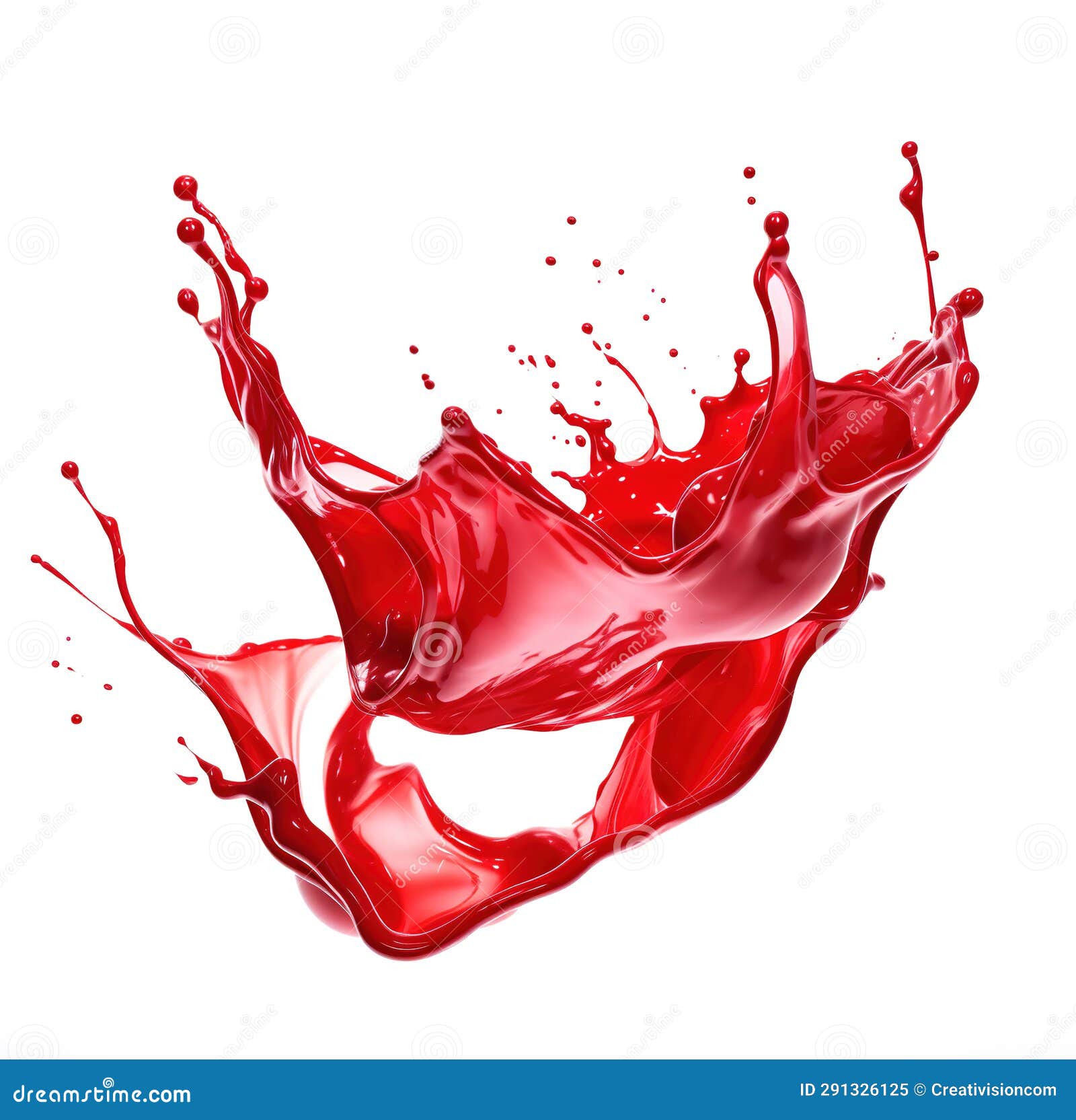 Red Wine Liquid Splash in White Background. Thick and Glossy, Creating ...