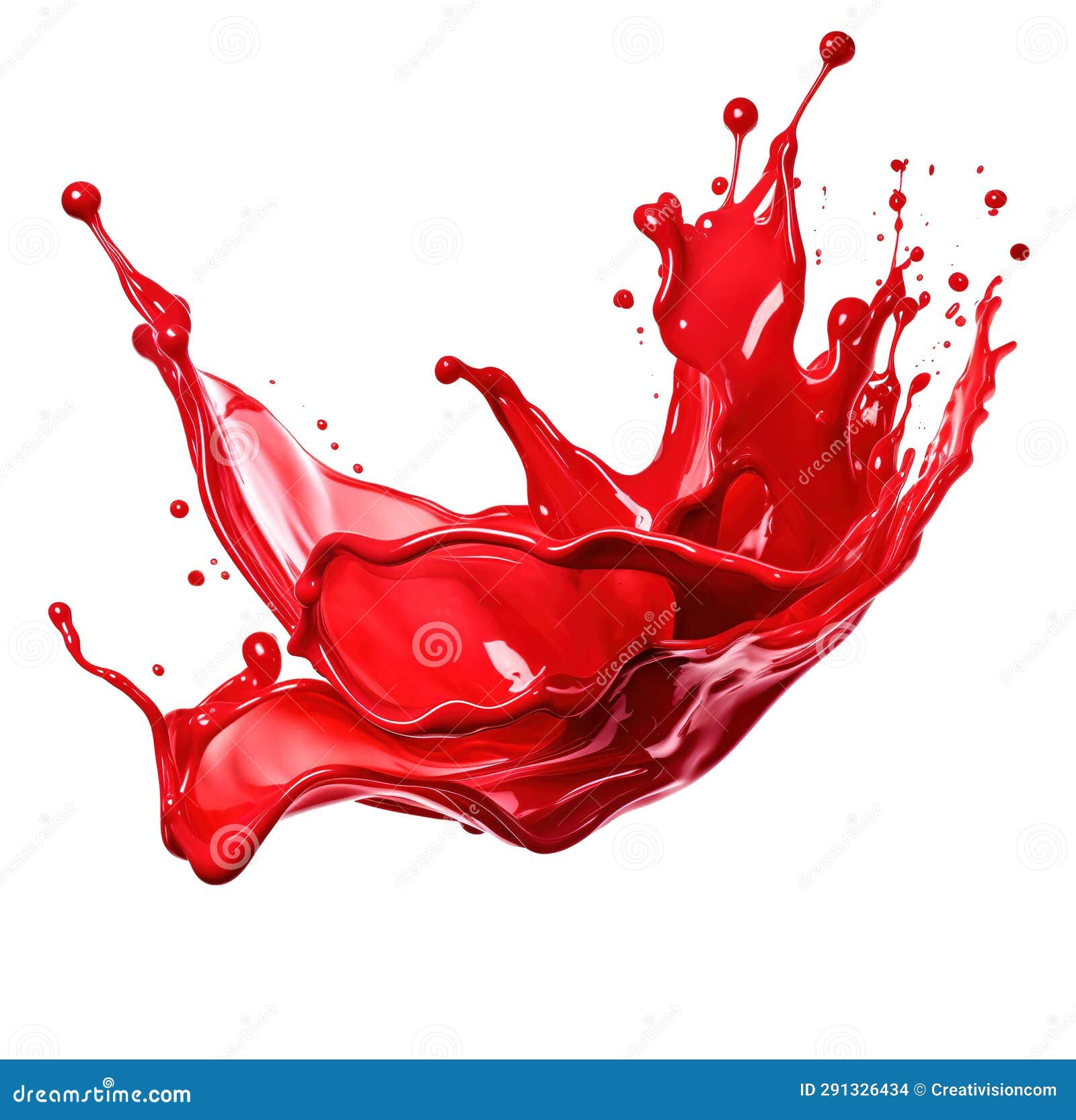 Red Wine Liquid Splash in White Background. Thick and Glossy, Creating ...