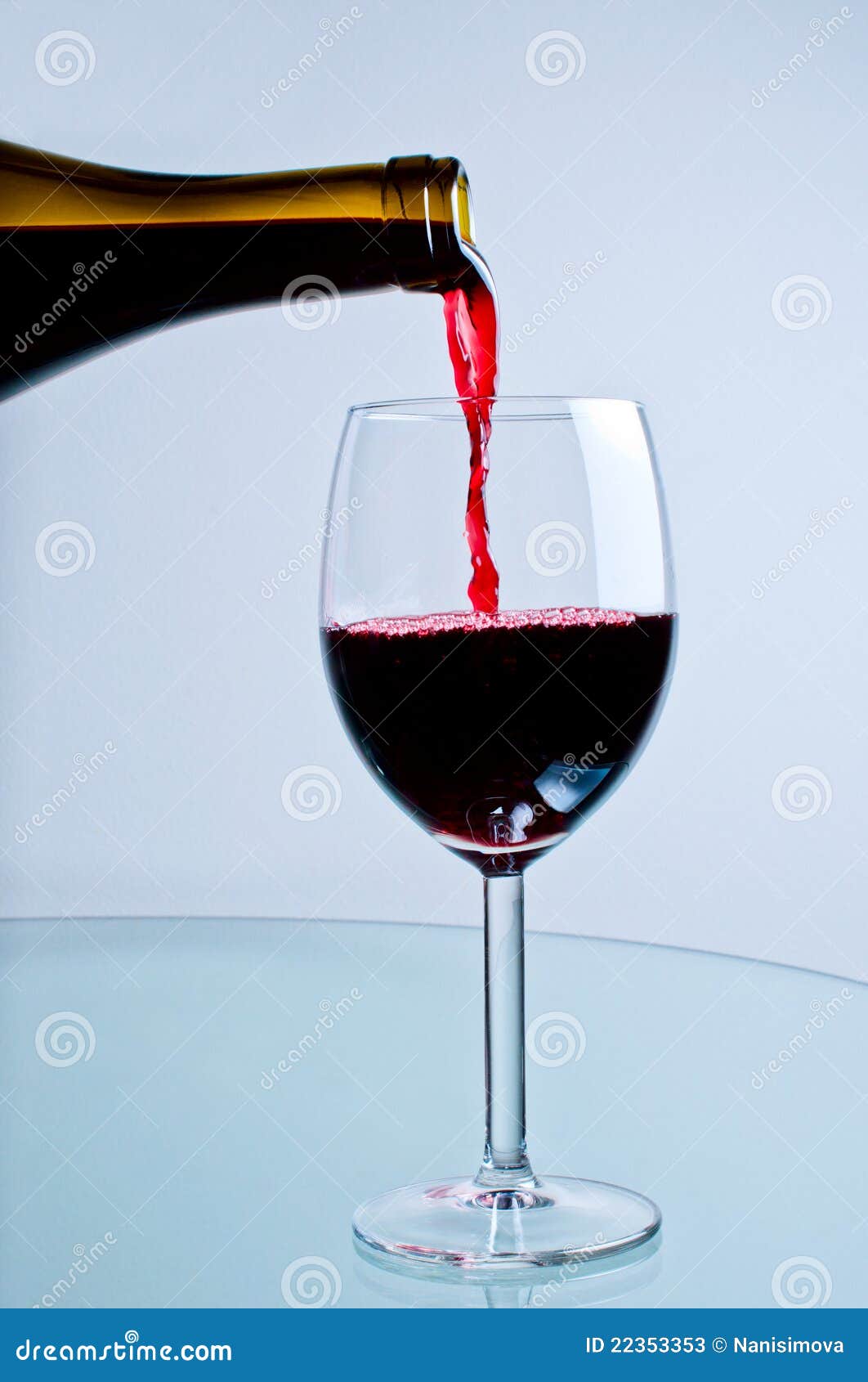 Red Wine Pouring from Bottle Stock Image - Image of cellar, food: 22353353