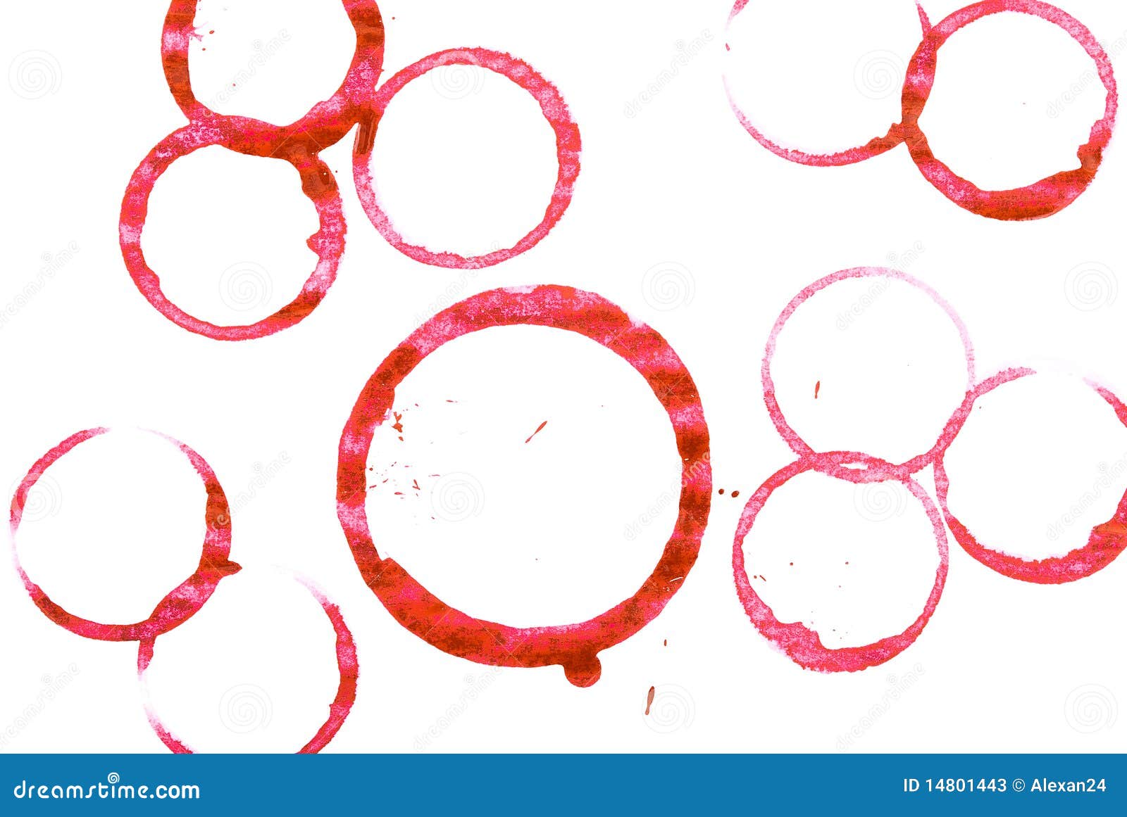 Red wine ring stains stock image. Image of smear, runny - 14801443