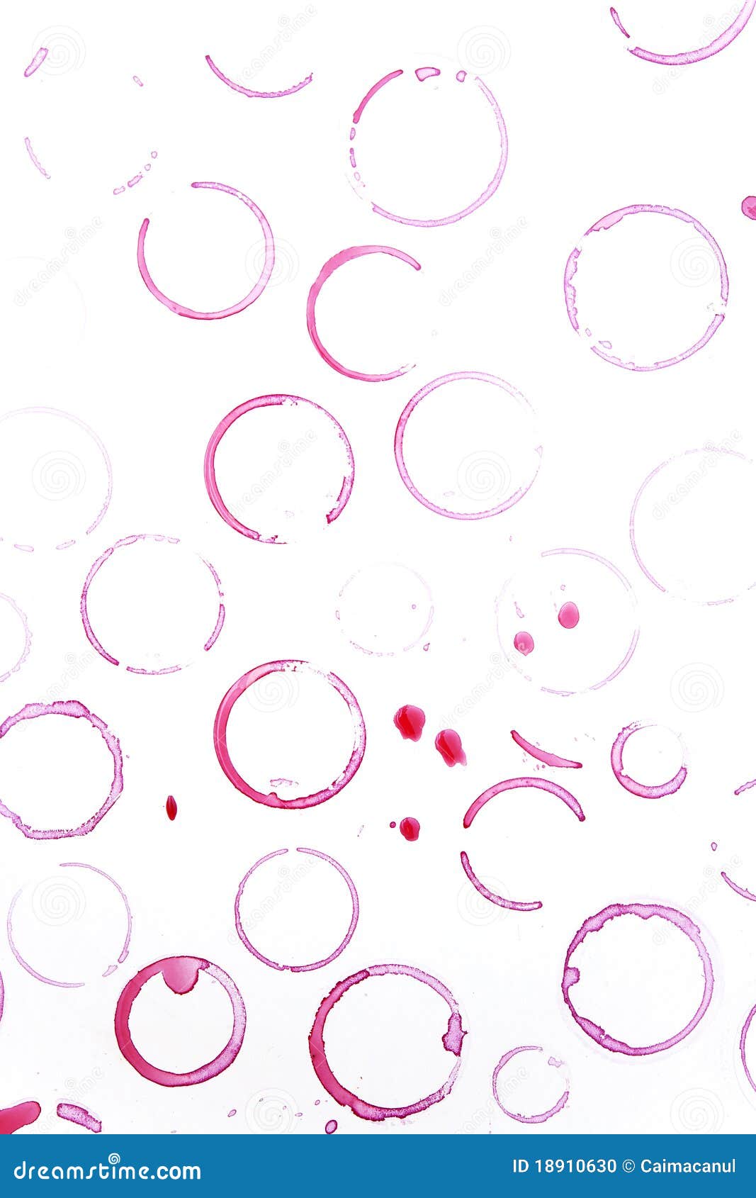 Red Wine Ring Stains, Glass Marks Stock Photo - Image of splash ...