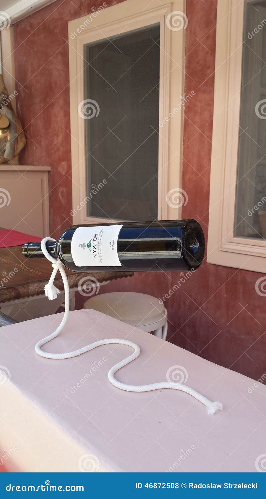 Red wine editorial stock photo. Image of wine, rope, holder - 46872508