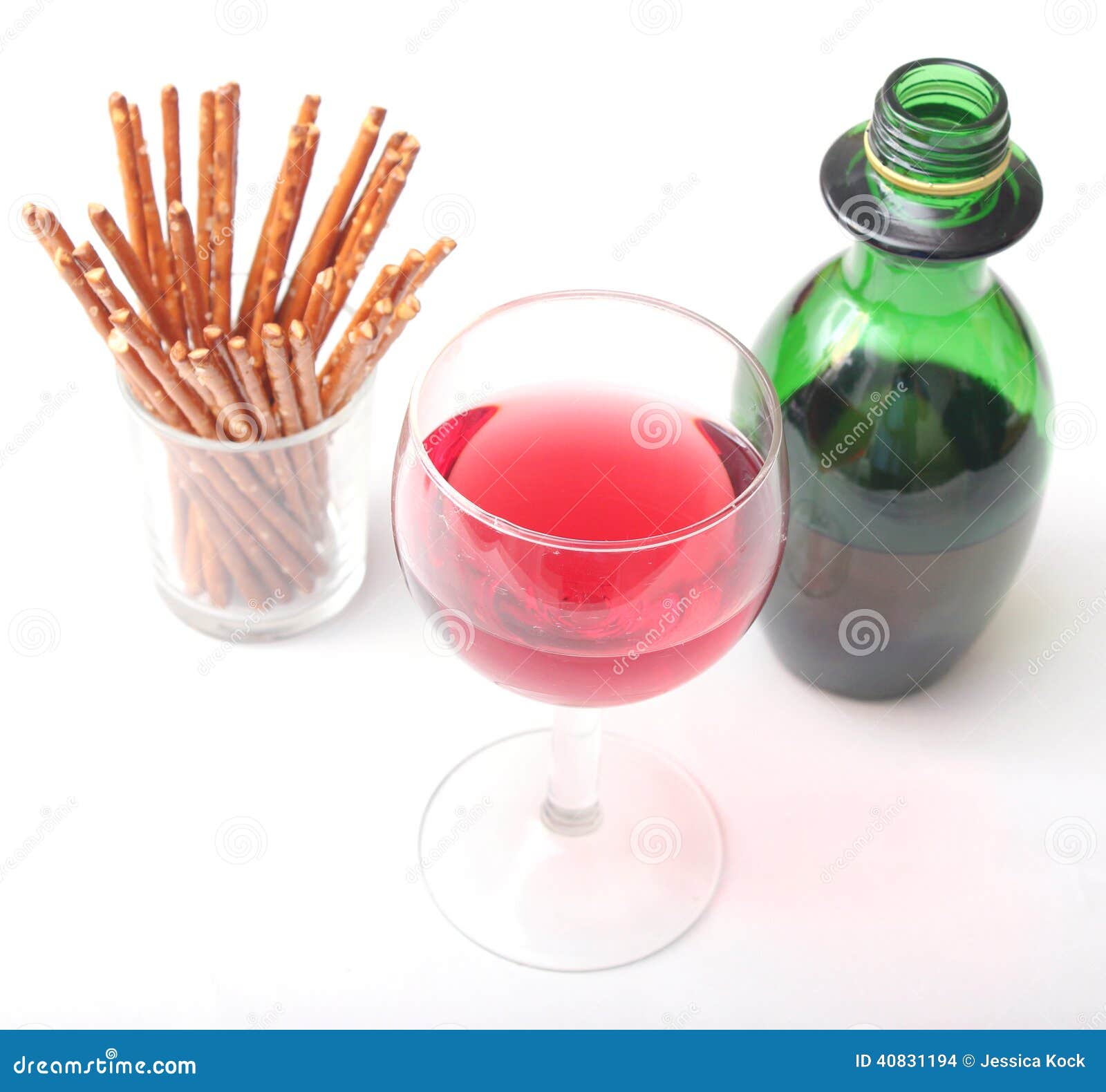 Red wine with salt sticks stock photo. Image of sticks - 40831194