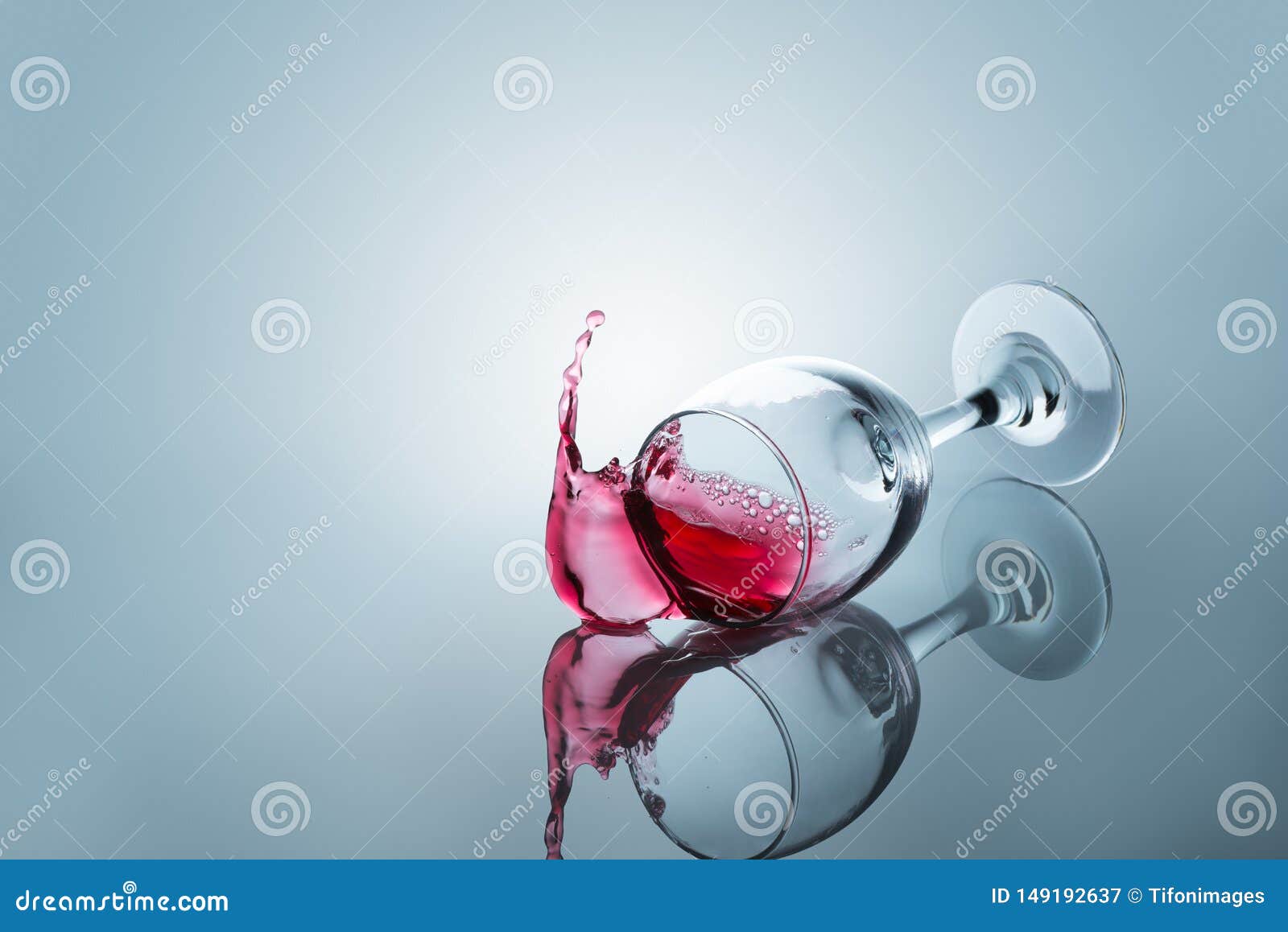 Red Wine Spilled Out of a Falling Glass Stock Image - Image of ...