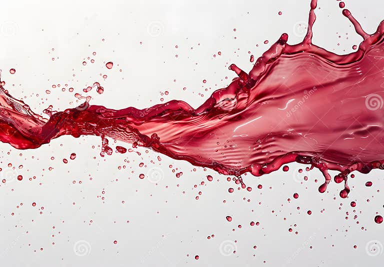 Red Wine Splash Abstract Design Element Stock Illustration ...