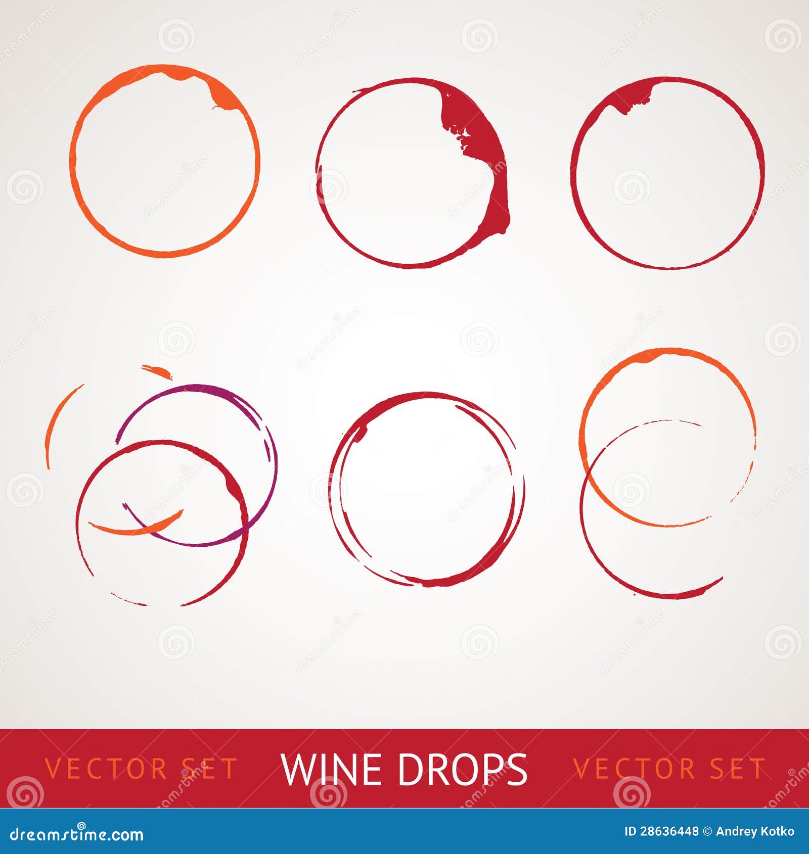 Red Wine Stain Isolated On White Background. Royalty-Free Stock Photo ...