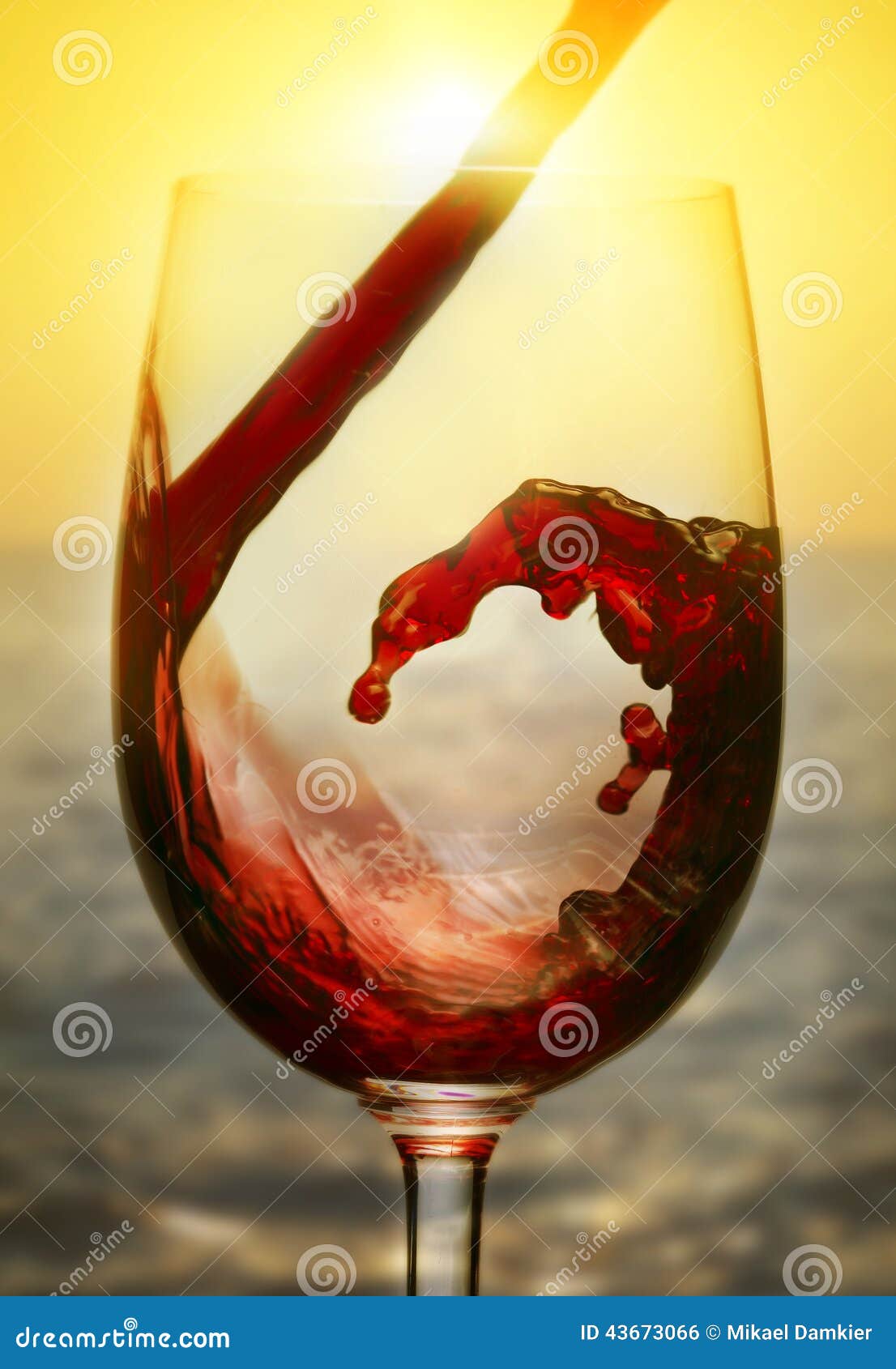 Red wine and sunset stock photo. Image of wineglass, sunset - 43673066