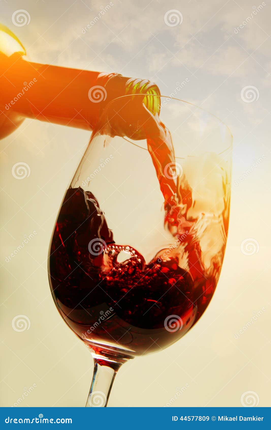 Red wine and sunset stock image. Image of winetasting - 44577809