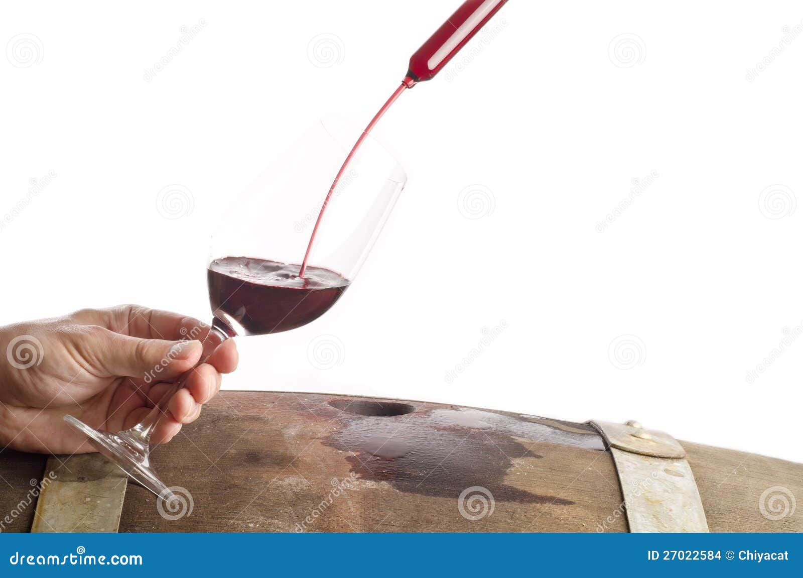 Red Wine Tasting Out of a Barrel #1 Stock Photo - Image of glass ...