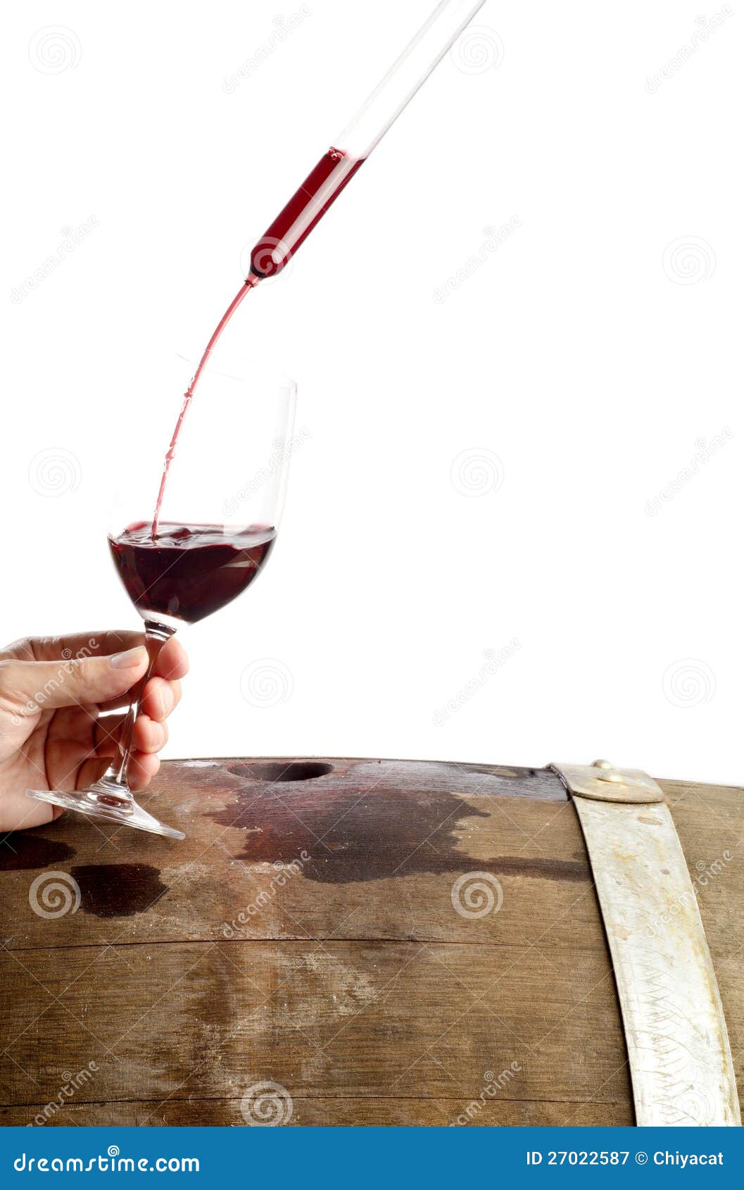 Red Wine Tasting Out of a Barrel #2 Stock Image - Image of white, drink ...