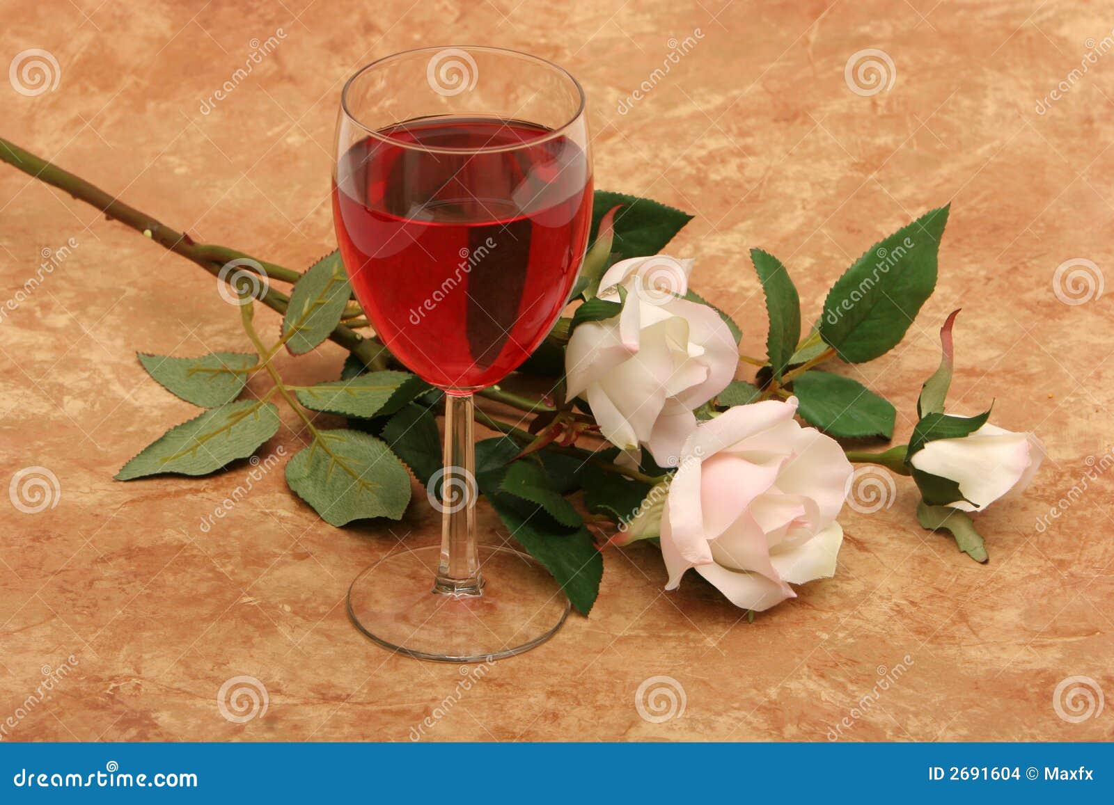 Red wine and white roses stock photo. Image of celebration - 2691604