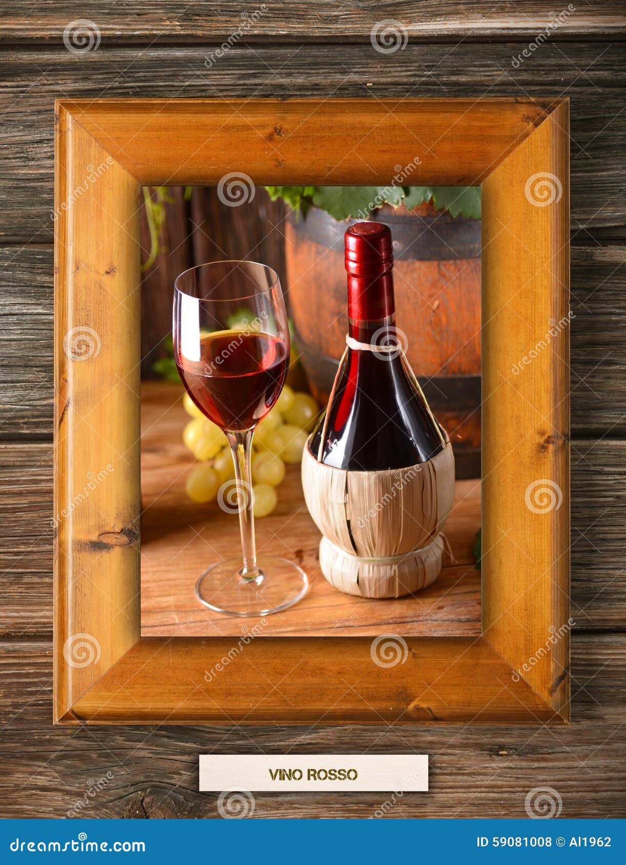 Red wine in a wooden frame stock photo. Image of elegance - 59081008