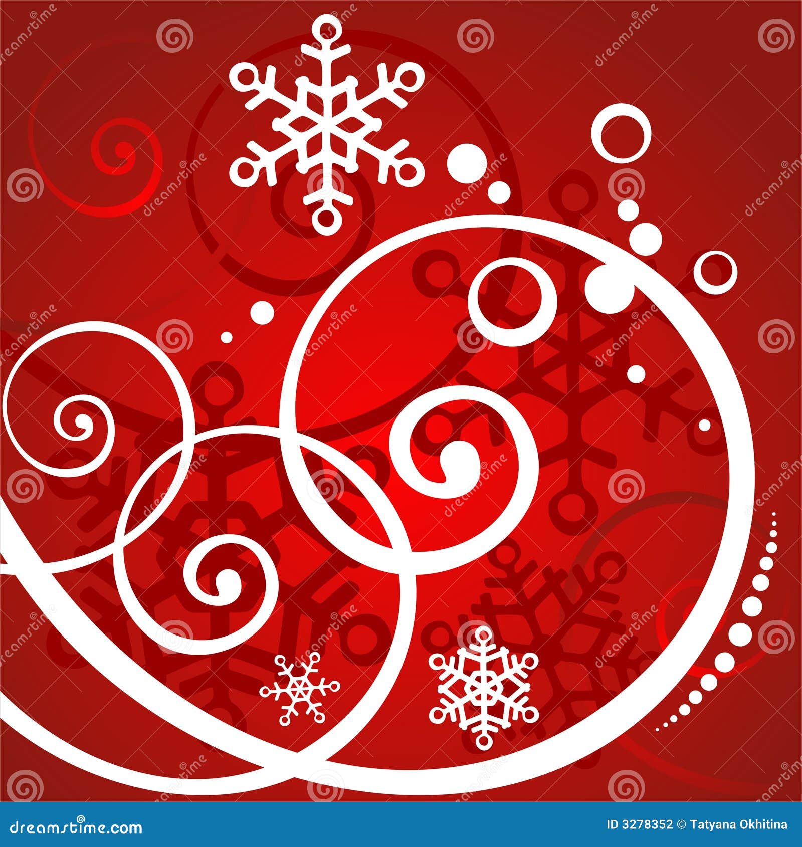 Red winter background stock vector. Illustration of decorative - 3278352