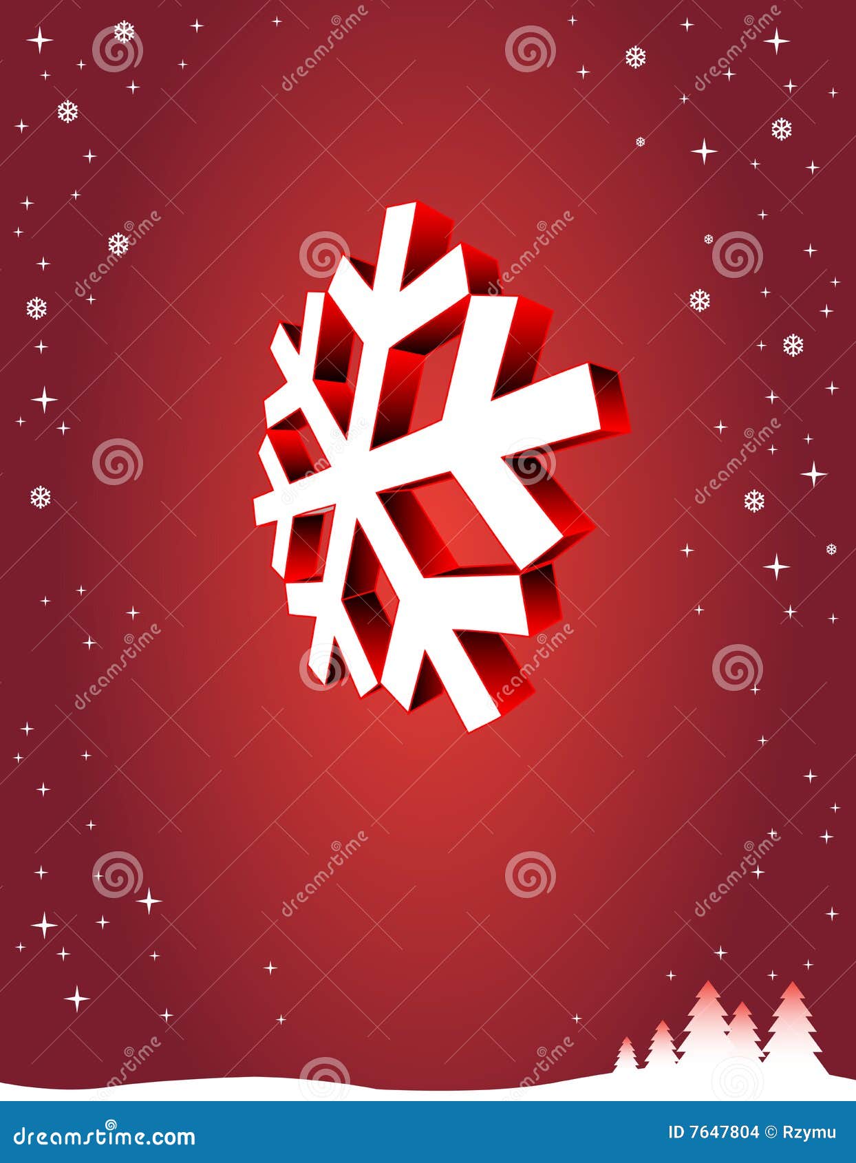 Red, winter background stock vector. Illustration of christmas - 7647804