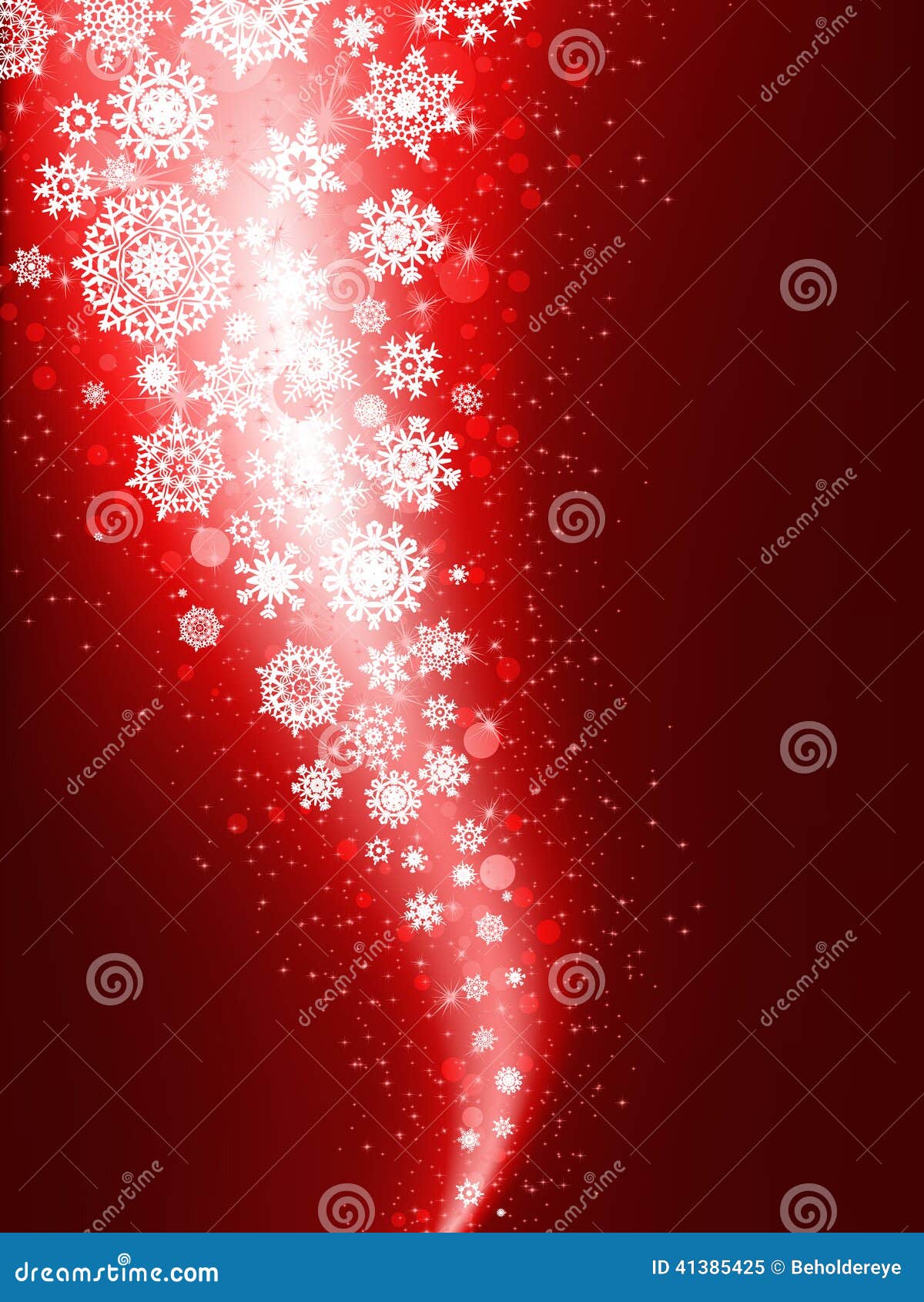 Red Winter Background & Snowflakes. EPS 8 Stock Vector - Illustration ...