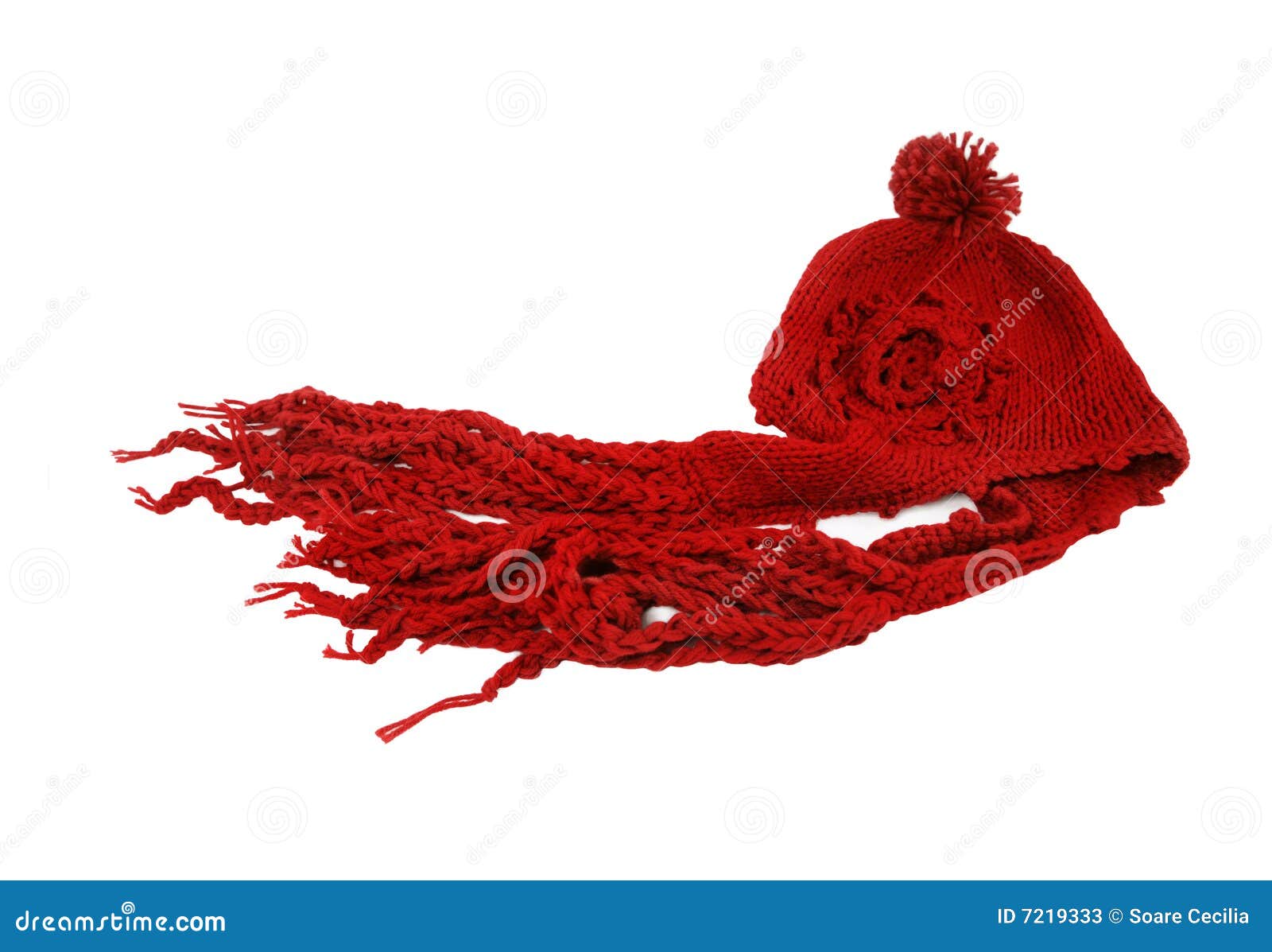 Red winter hat stock image. Image of reddish, holiday - 7219333