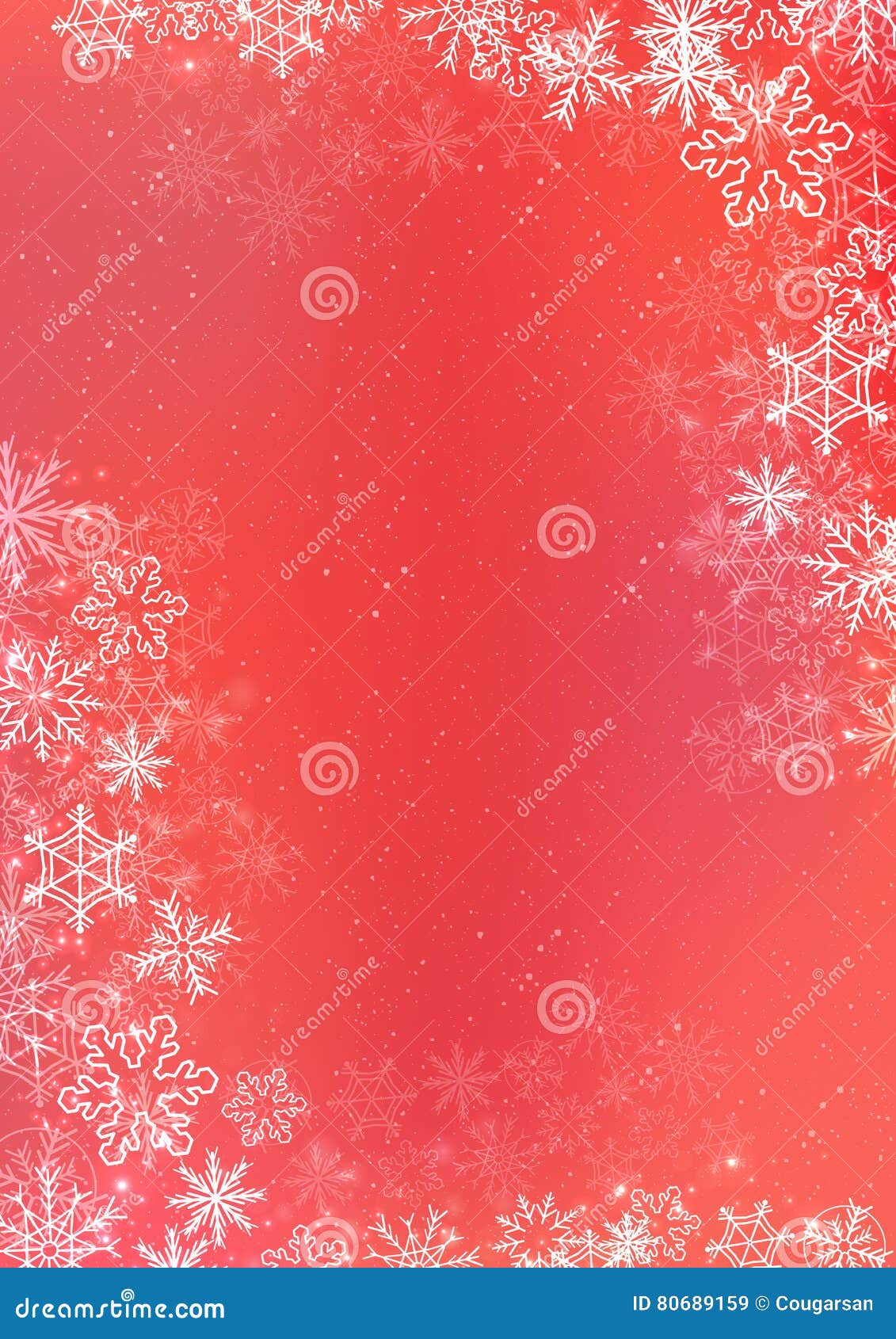 Red Snowflake Border Png