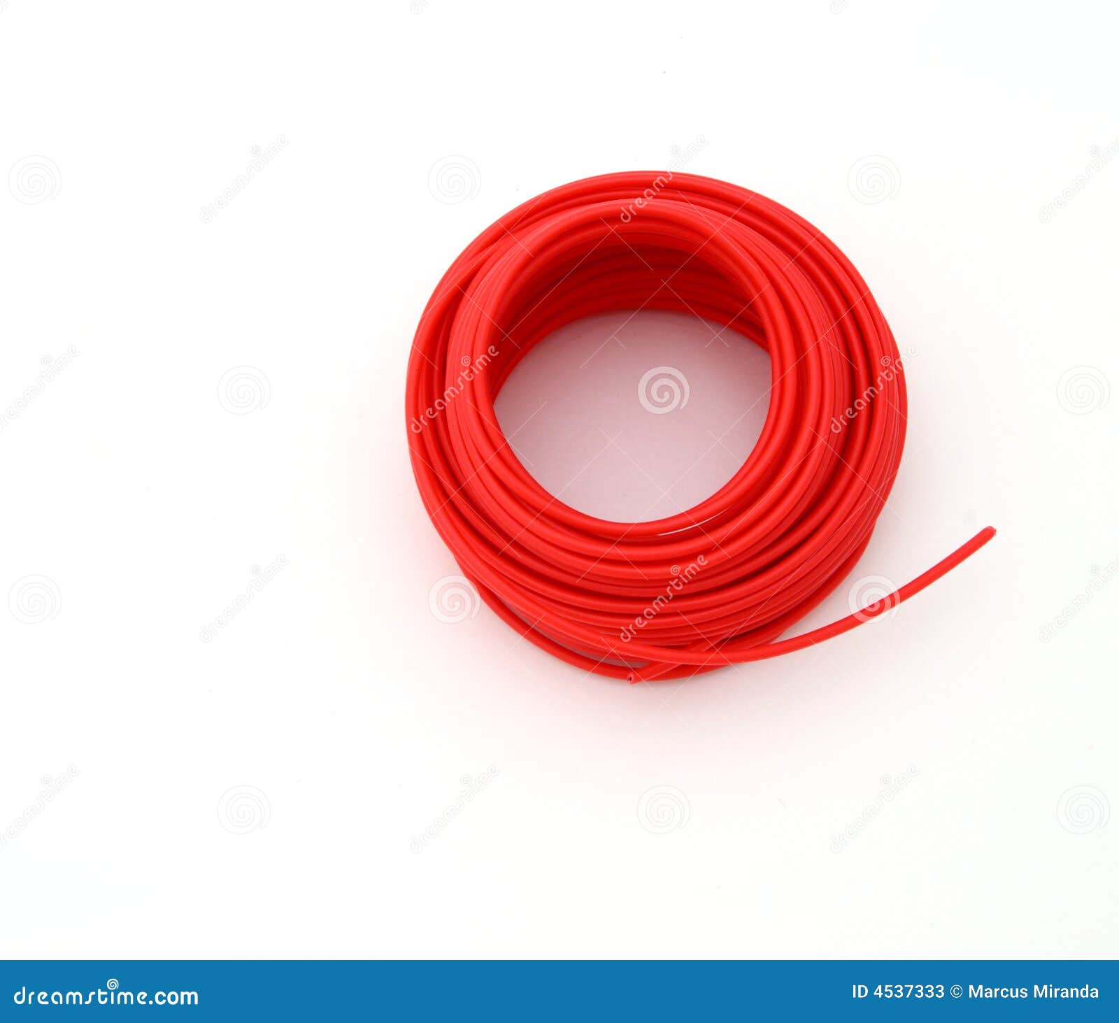 Red wire stock image. Image of electric, connector, ground - 4537333