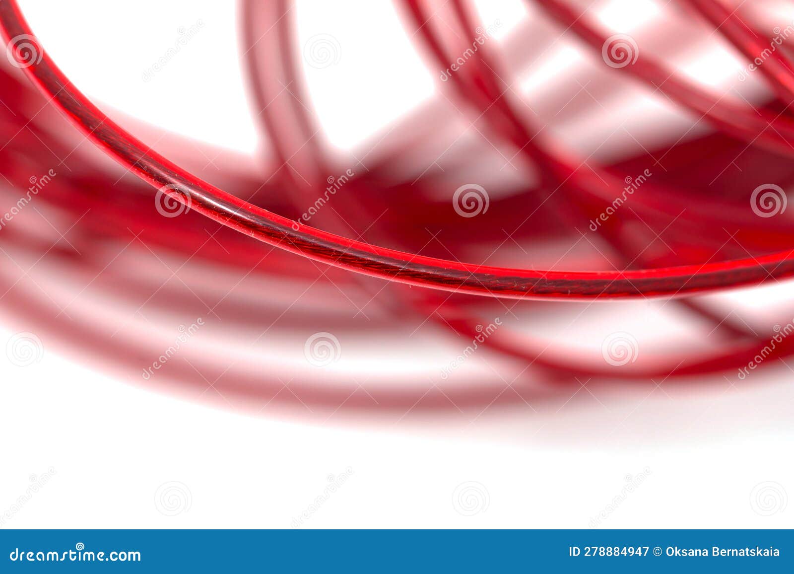 Red Wires on a White Background Stock Image - Image of communication ...
