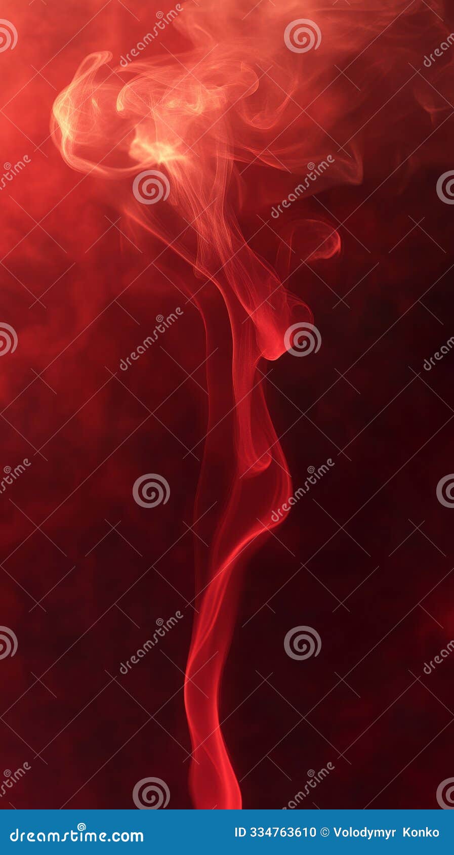 Red Wisps of Smoke on a Dark Background Stock Photo - Image of mystical ...
