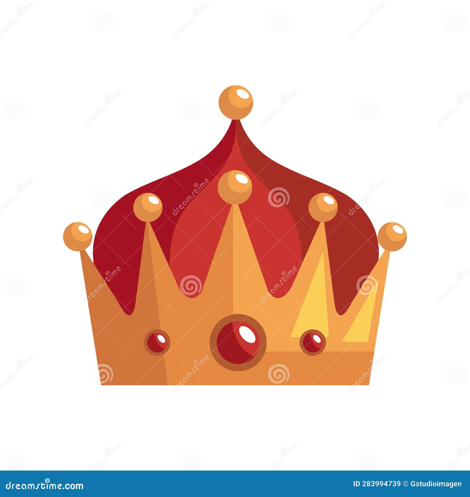 Red wize men crown stock vector. Illustration of religious - 283994739
