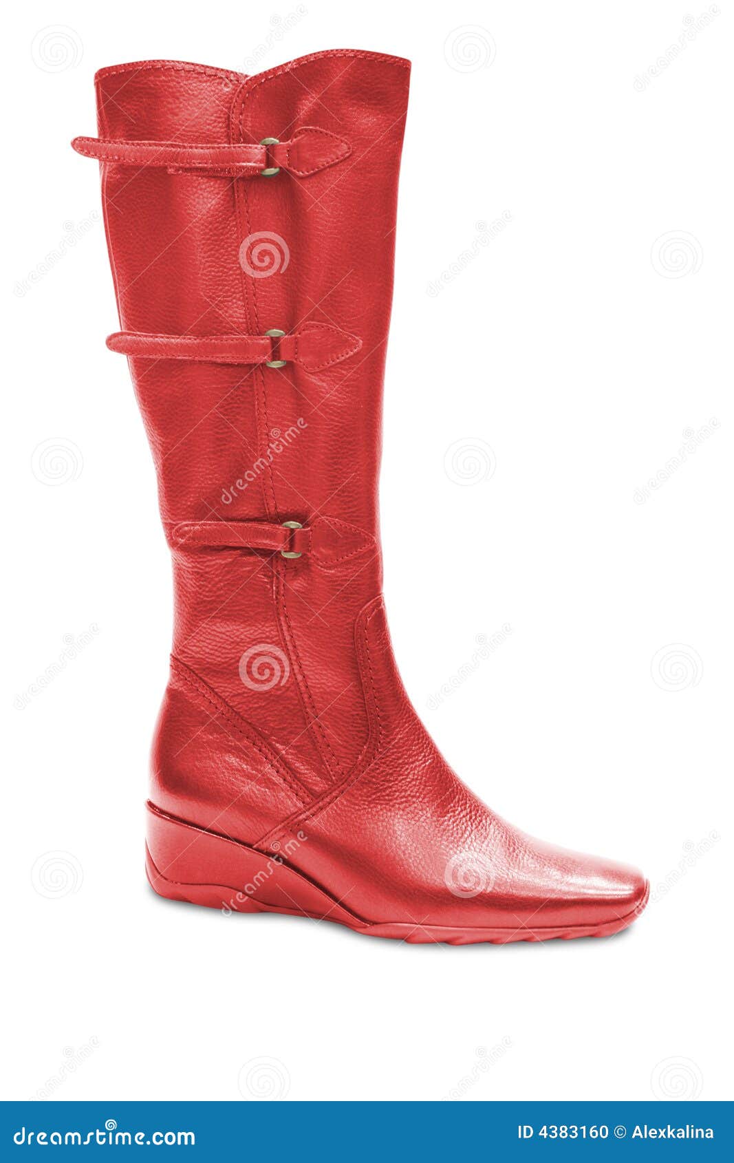 Red woman boot stock photo. Image of stylish, high, boots - 4383160