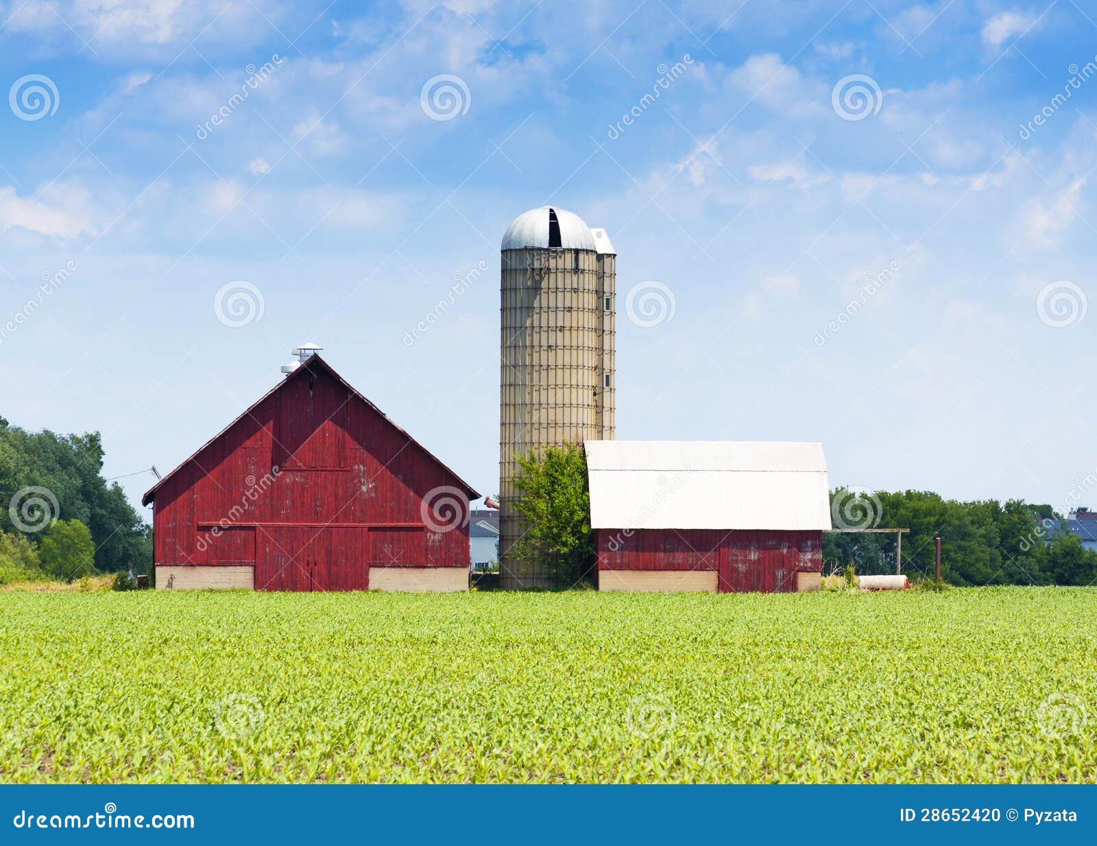 Red wooden farm stock photo. Image of agriculture, wooden - 28652420