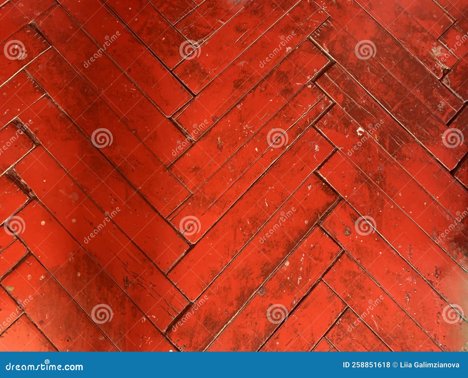 Red wooden floor stock photo. Image of grain, wooden - 258851618
