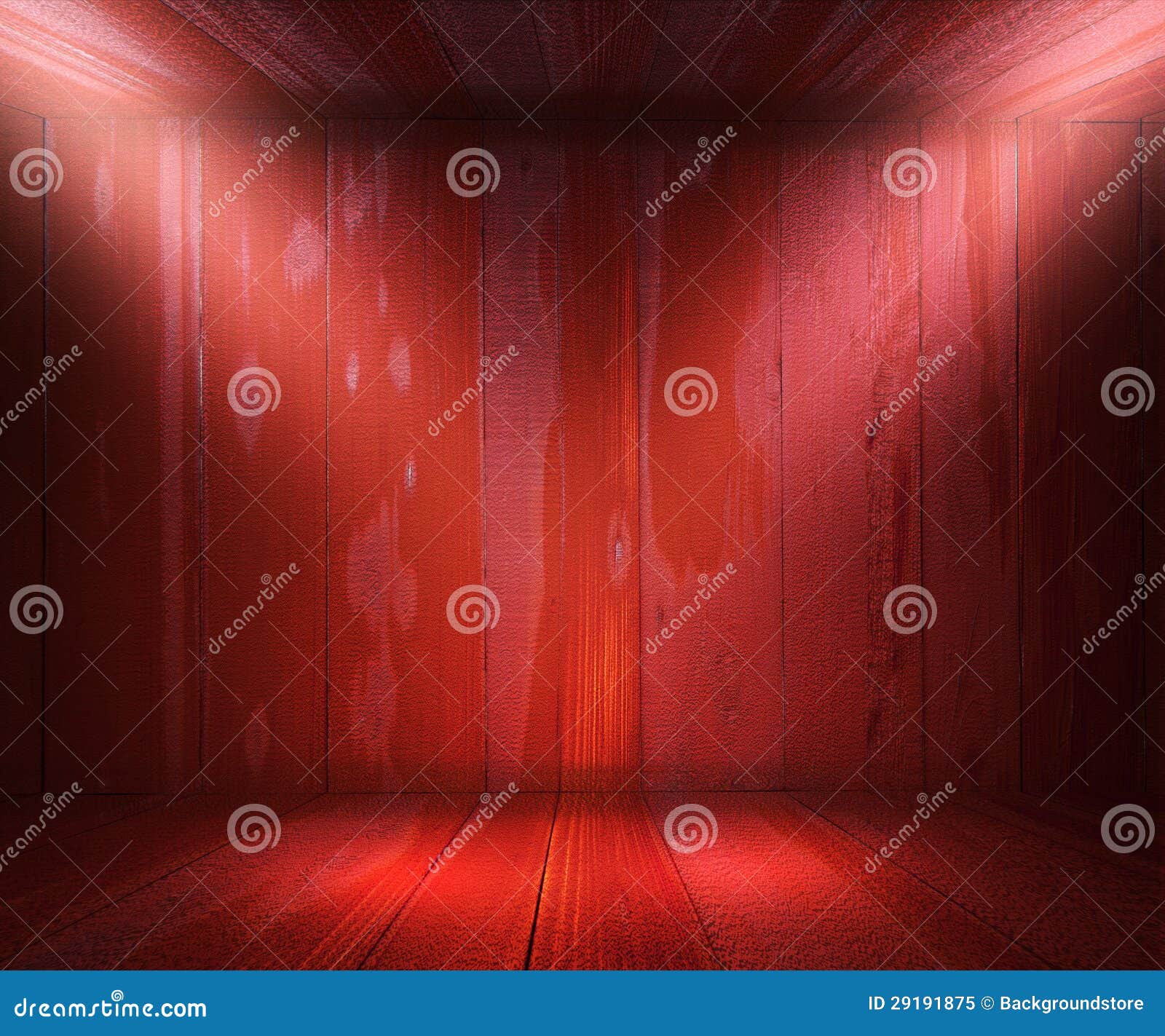 Red Wooden Spotlight Room stock image. Image of concrete - 29191875