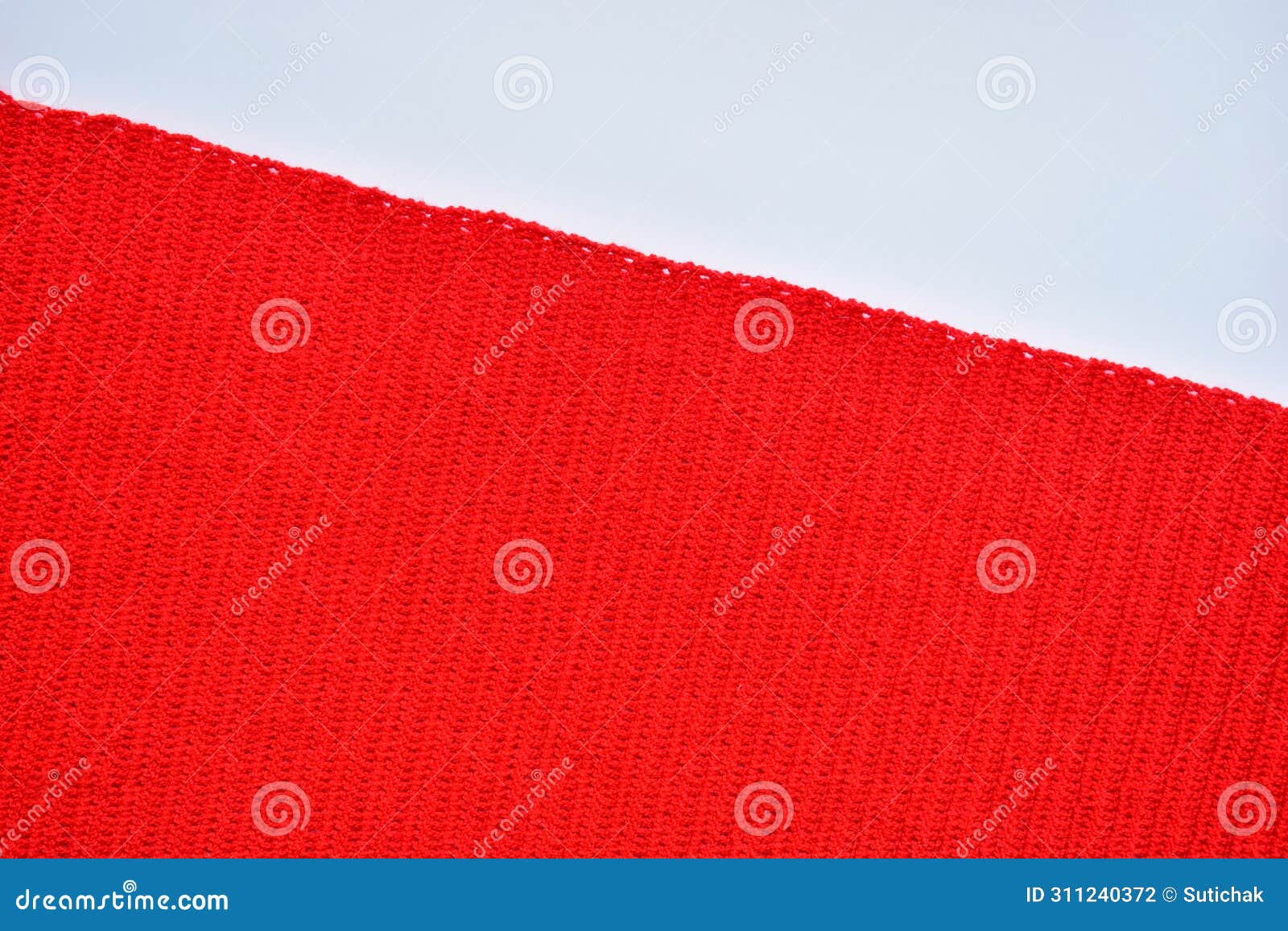 Red Wool Knitted Yarn Texture, Woolen Fabric on White Background Stock ...