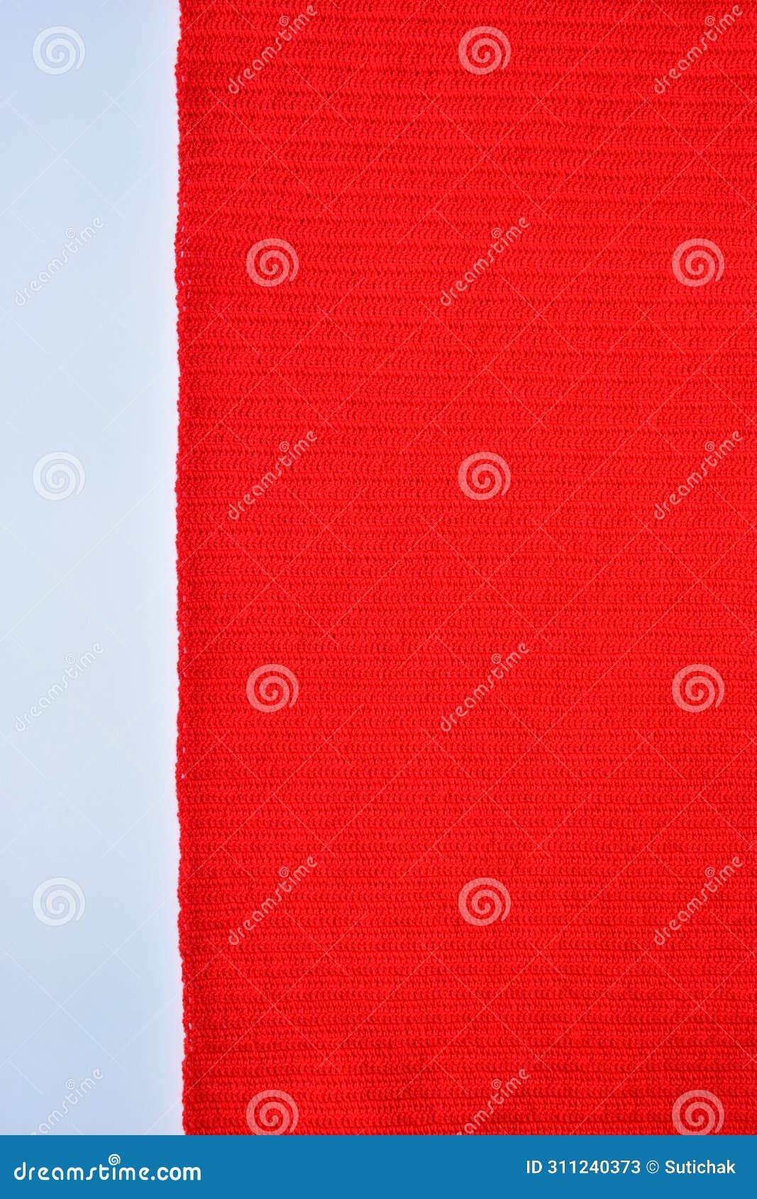 Red Wool Knitted Yarn Texture, Woolen Fabric on White Background Stock ...