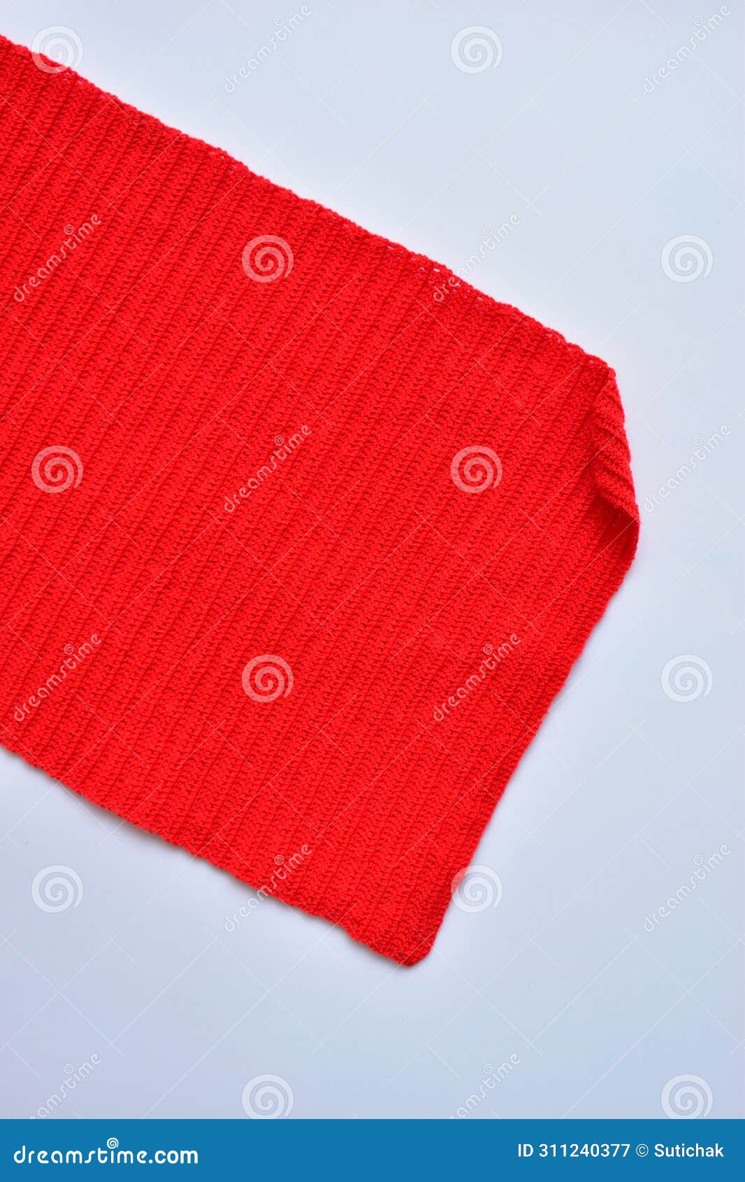 Red Wool Knitted Yarn Texture, Woolen Fabric on White Background Stock ...