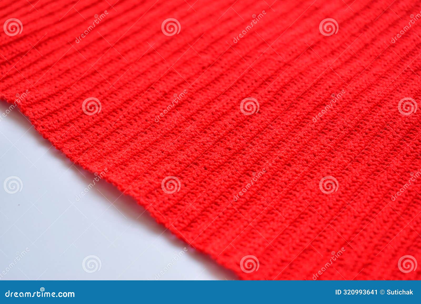 Red Wool Knitted Yarn Texture, Woolen Fabric on White Background Stock ...