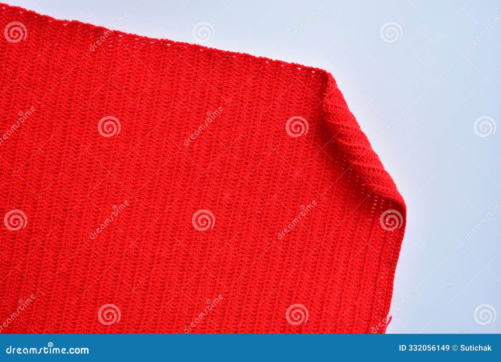 Red Wool Knitted Yarn Texture, Woolen Fabric on White Background Stock ...
