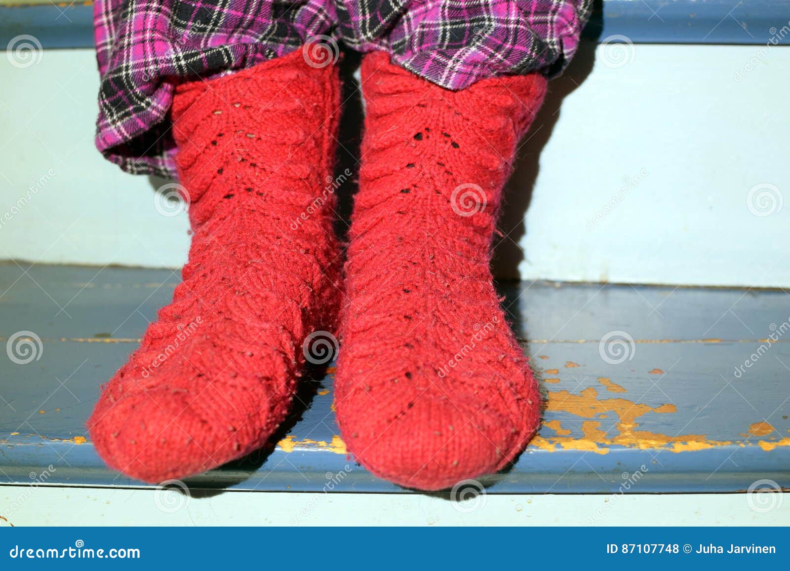 Red wool socks stock photo. Image of cozy, wollsocken - 87107748